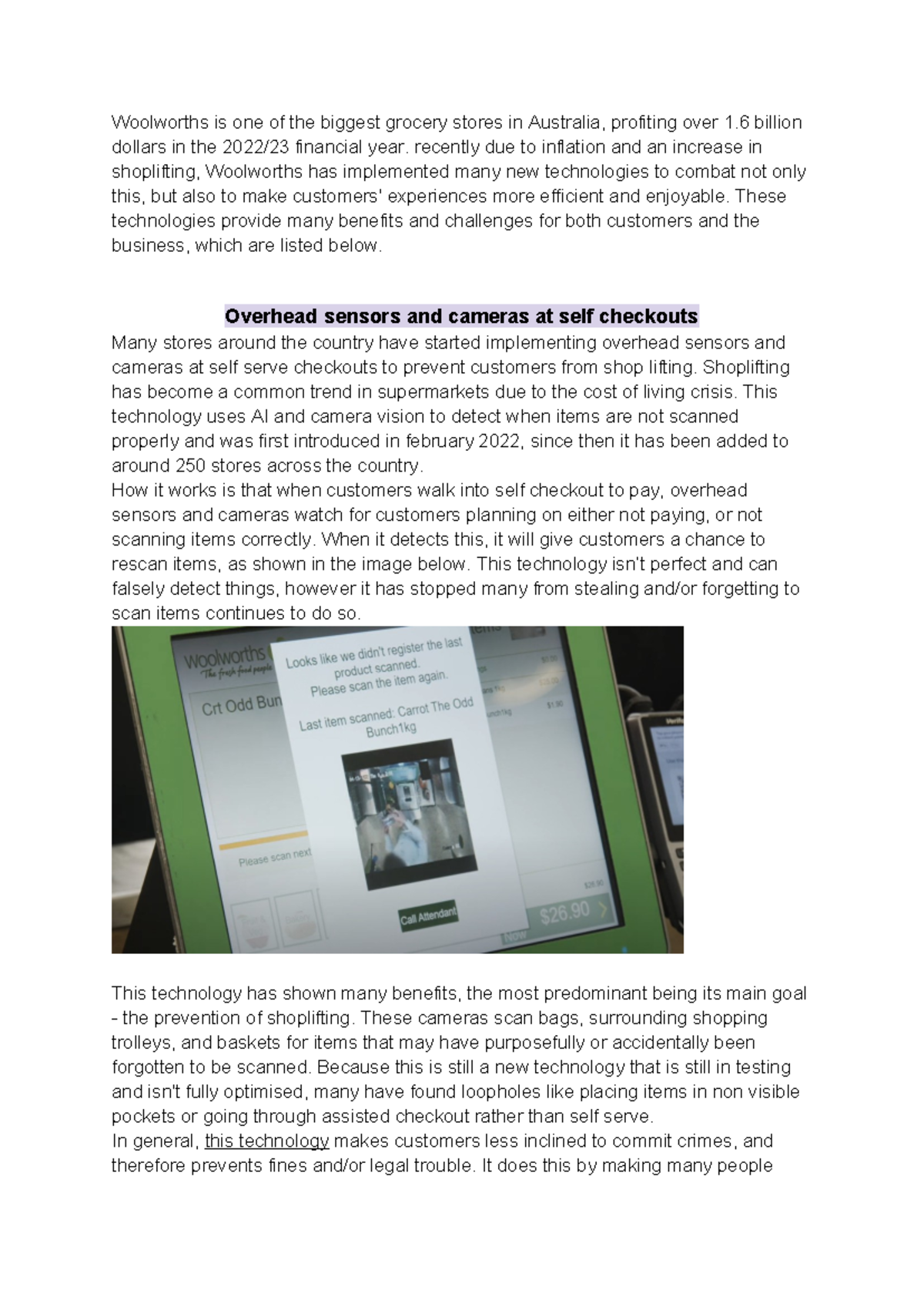 food tech emerging technology assessment - Woolworths is one of the ...