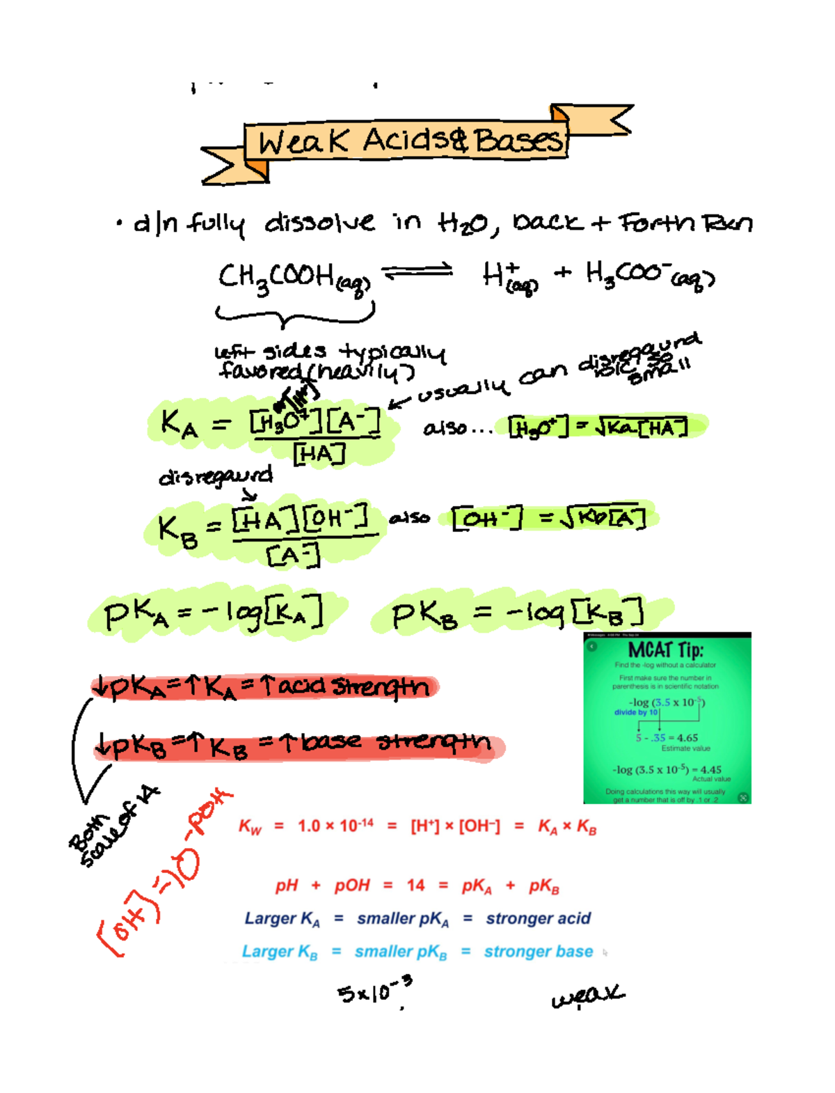 Chem p4 - notes - I 11 3 I zfacid aktBes In fully dissolve in H2O back ...