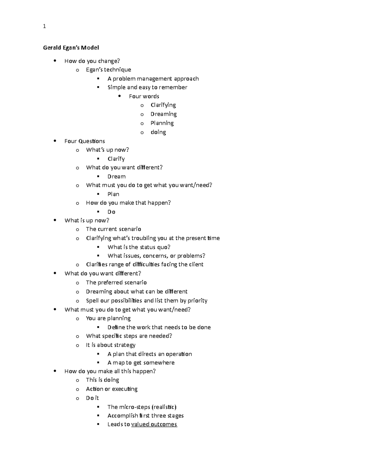 Gerald egan's model 03-14-22 - Gerald Egan’s Model How do you change? o ...
