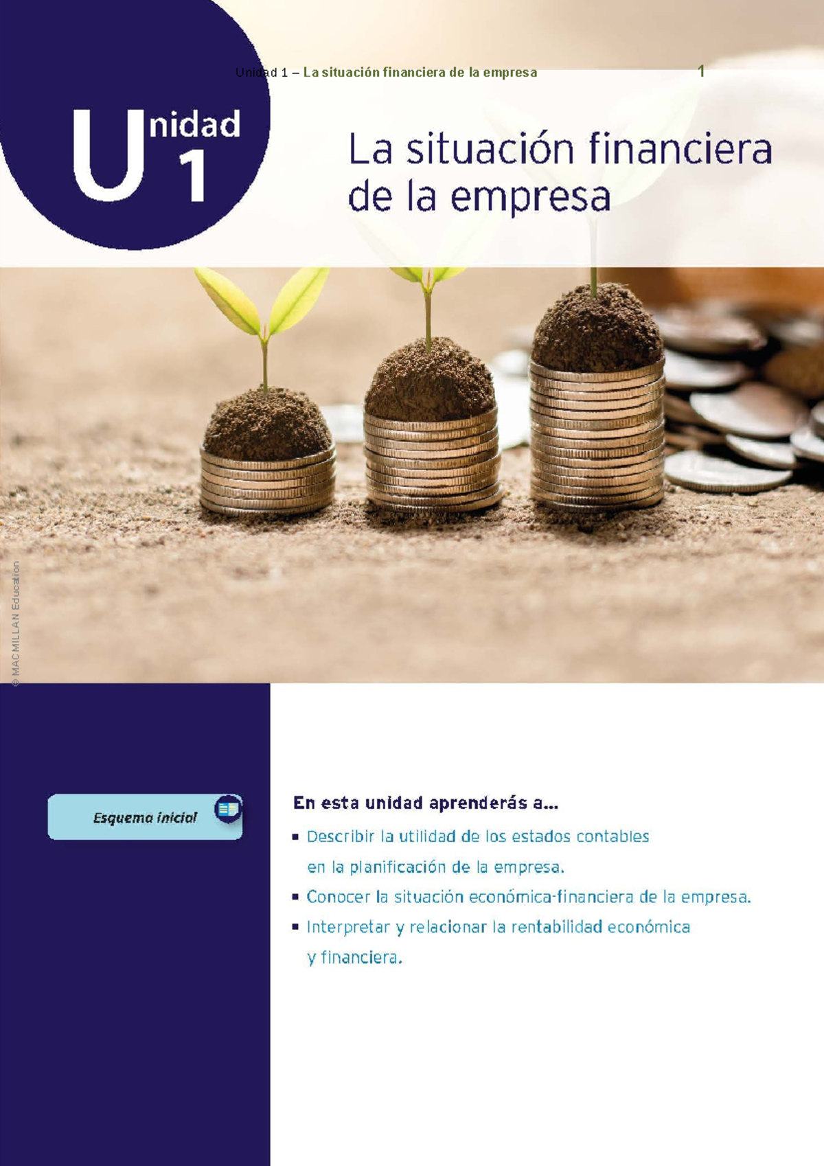 Ejs tema 1 - dsfs - Unidad 1 – La situación financiera de la empresa 1 © MACMILLAN Education ...