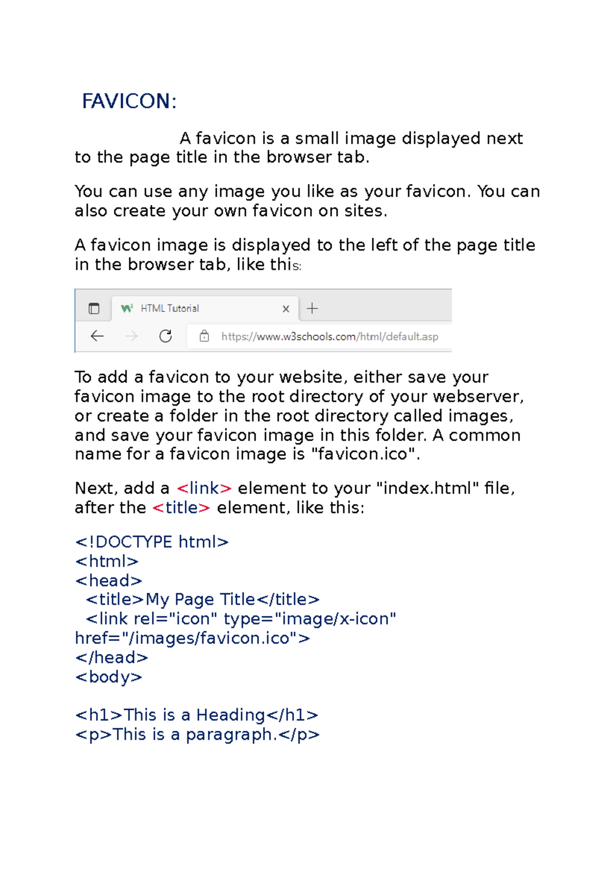 Favicon - FAVICON: A favicon is a small image displayed next to the ...