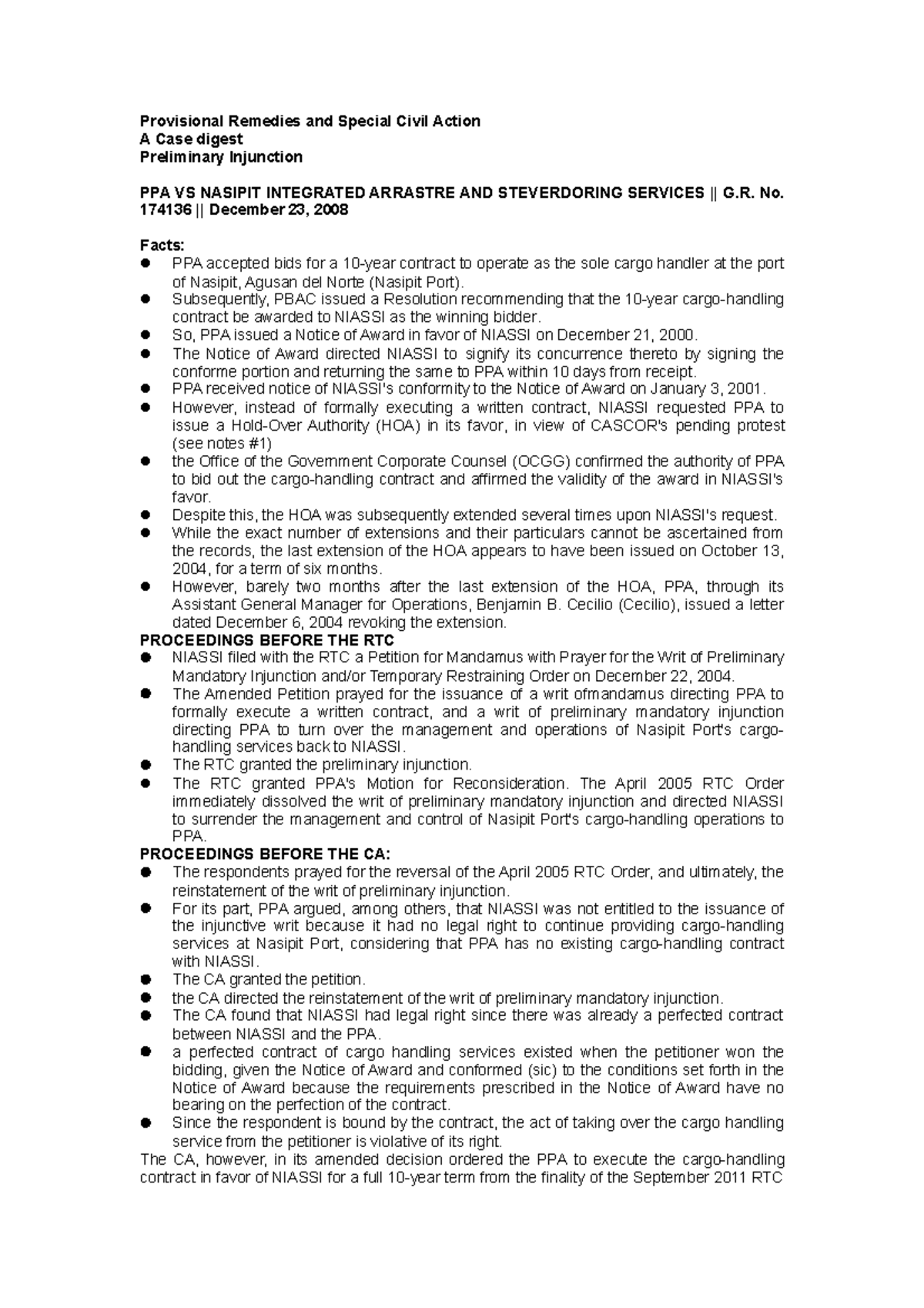 PPA vs Nasipit Integrated Arrastre and Steverdoring Services A case ...