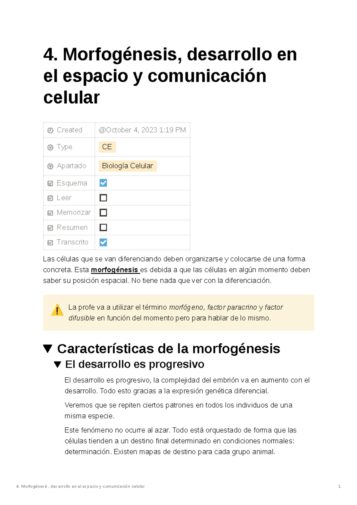 4 Morfogénesis, desarrollo en el espacio y comunicación - 4 ...