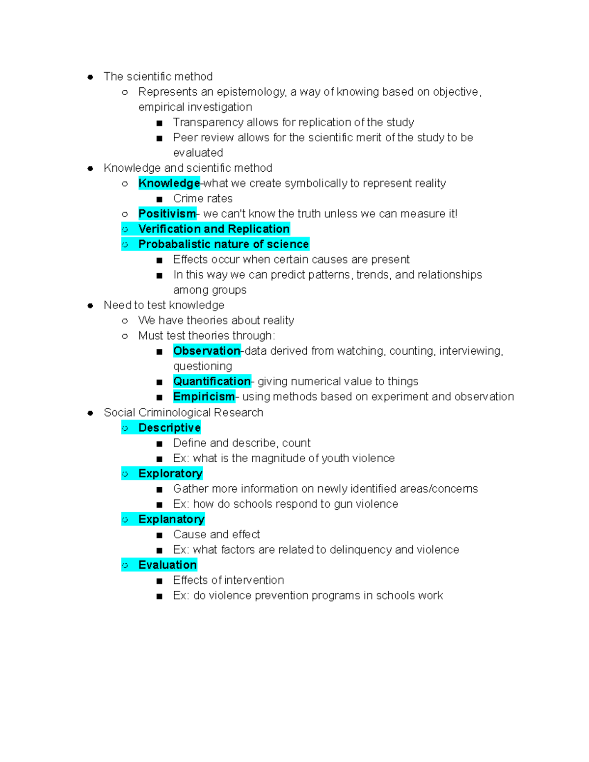RDA CH.1 Pg - Dr.Hartley - The scientific method Represents an ...
