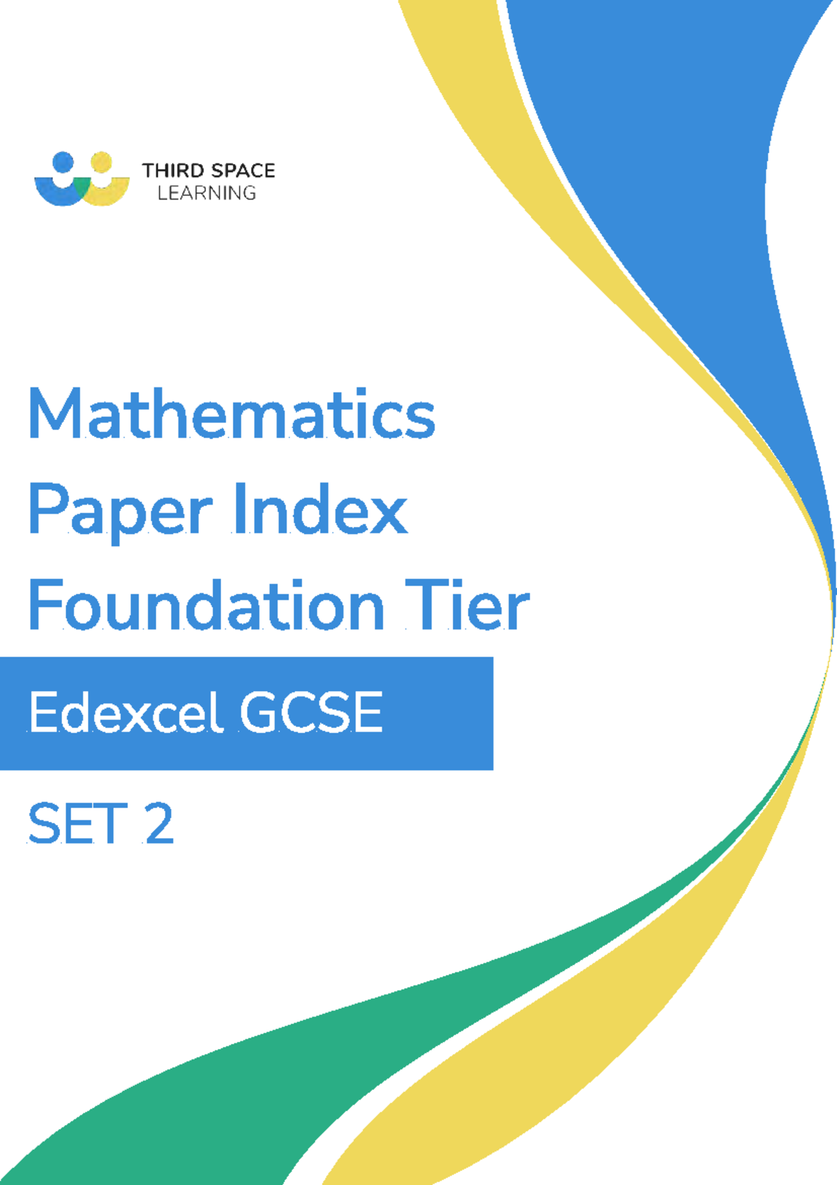 Edexcel Set 2 Foundation Paper Index - - Studocu