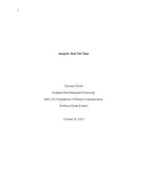 Hum-102 Short Answer 1 - Google Docs - Creating Meaning through ...