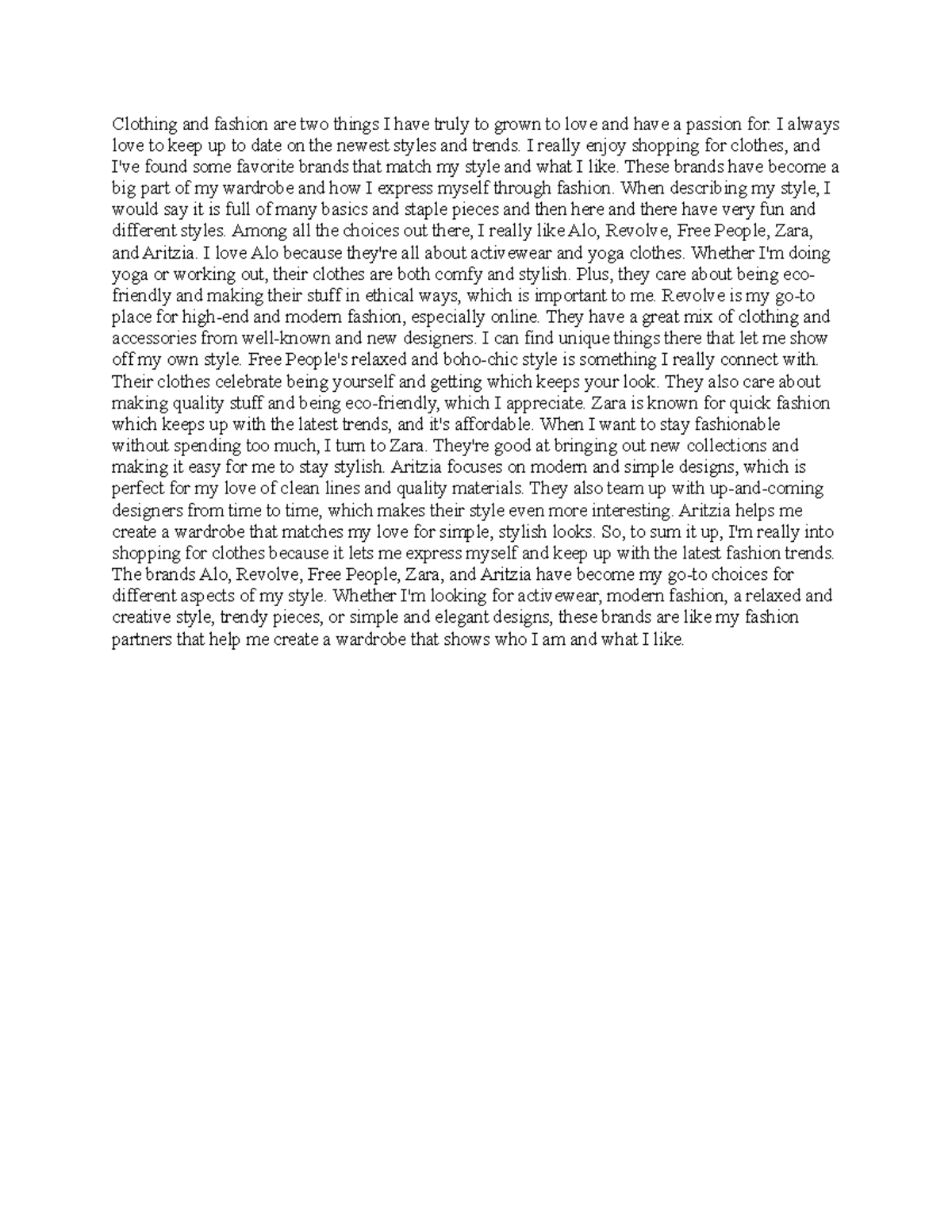 Chapter 2 - Clothing and fashion are two things I have truly to grown ...