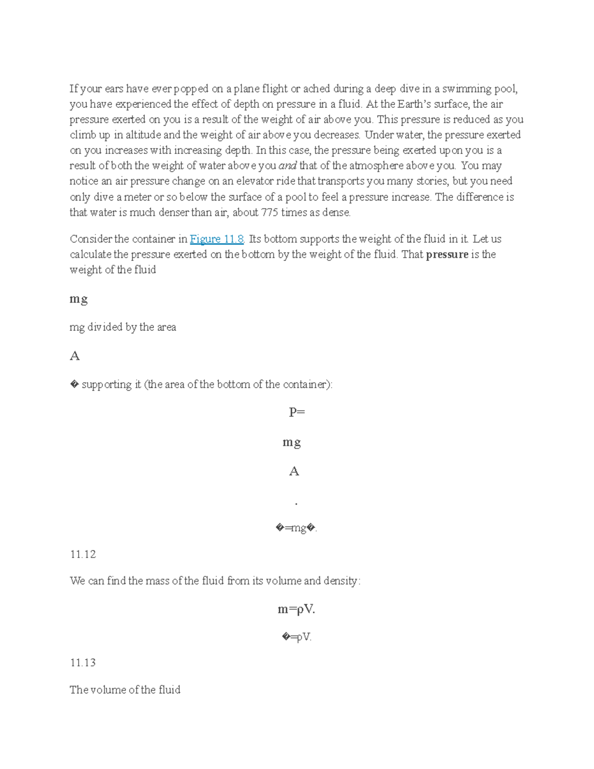 Lesson Note On Pressure And Depth Variation If Your Ears Have Ever