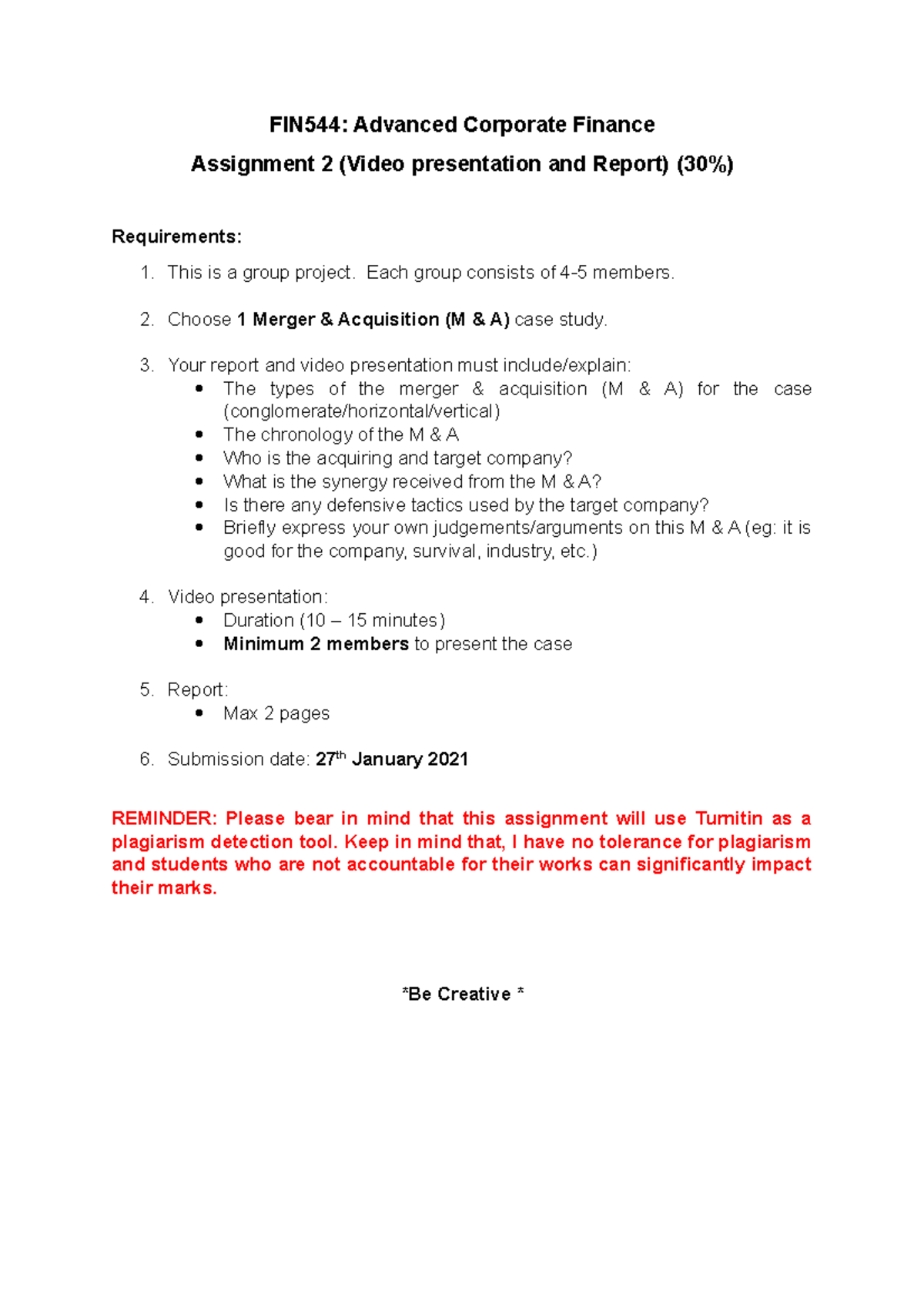 FIN544.assignment 2 OCT2020 UITM KBM 2020/2021 - FIN544: Advanced ...