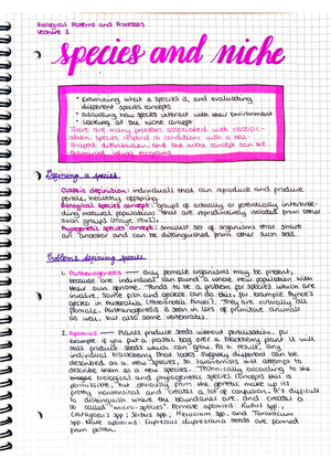 Ecological pattern and processes - Ecological patterns and process ...