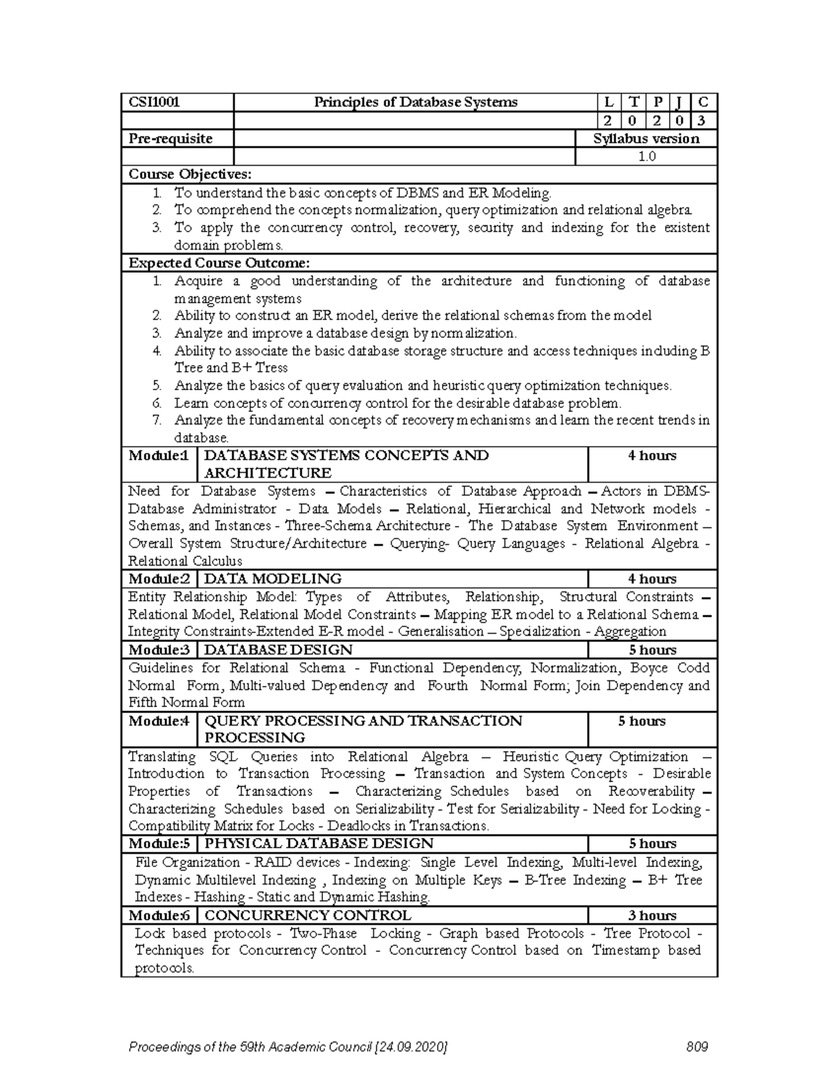 CSI1001 Principles-OF- Database- Systems ETH 1 - CSI1001 Principles of ...