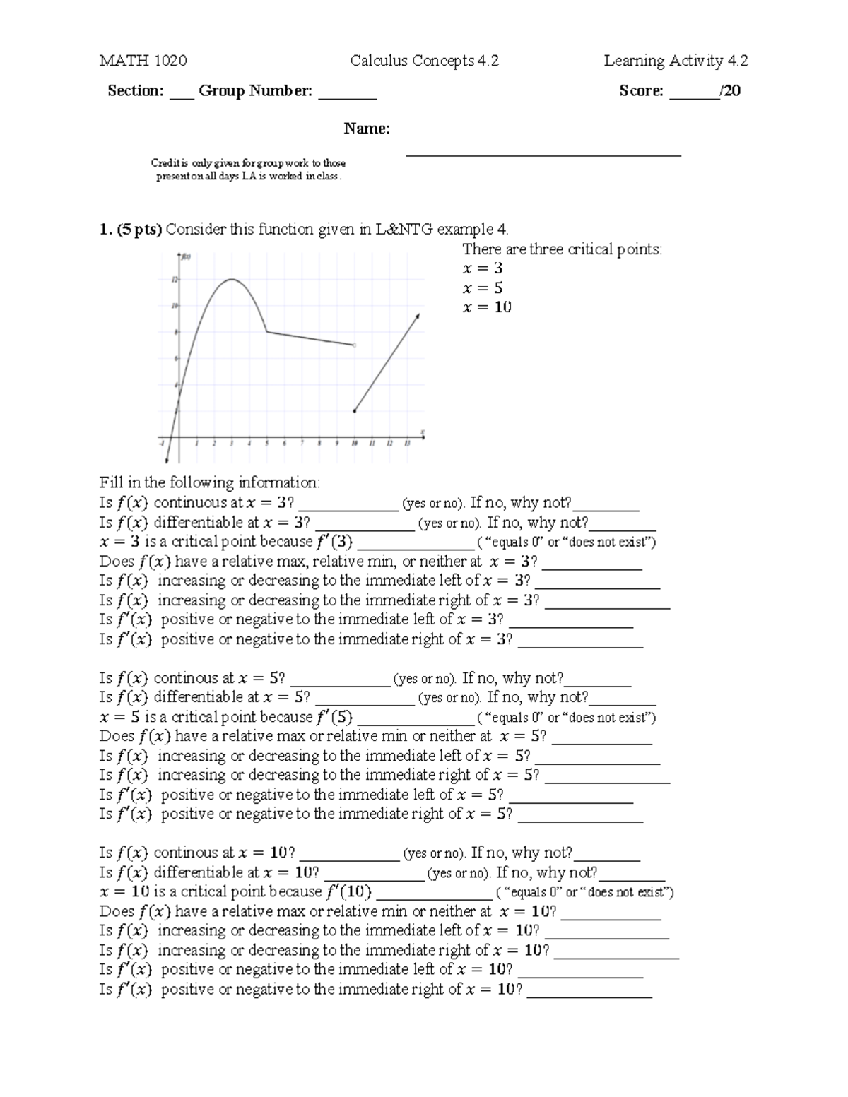 CC MATH 1021 4.2 LA - homework - MATH 1020 Calculus Concepts 4. 2 ...