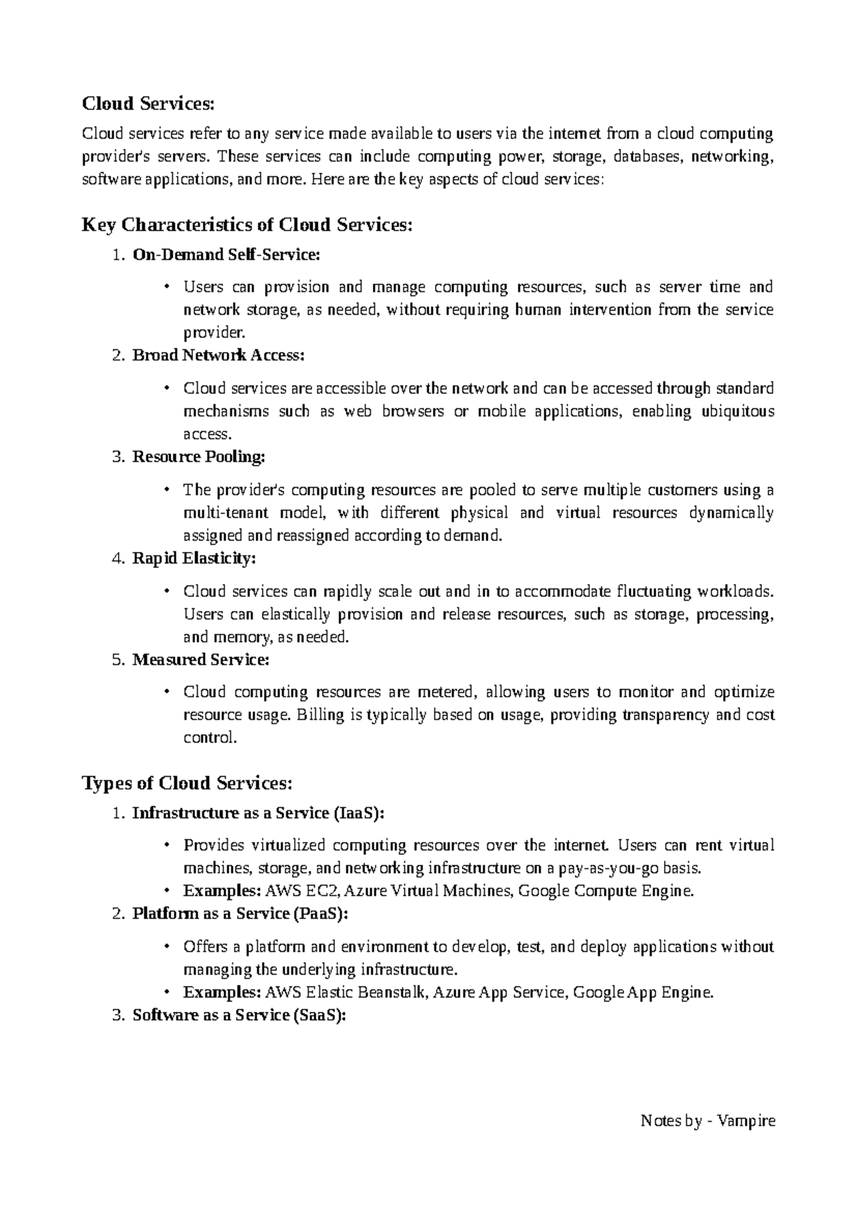 Unit 2 Cloud Gufugftfdygcfjhg Cloud Services Cloud Services Refer To Any Service Made 3805