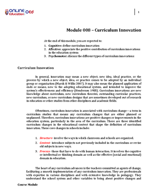 Teaching 7 - read - 1 Course Module Module 00 7 – Curriculum Evaluation ...
