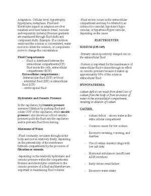Basic concept Fluid and electrolyte imbalance - ACTIVE LEARNING ...