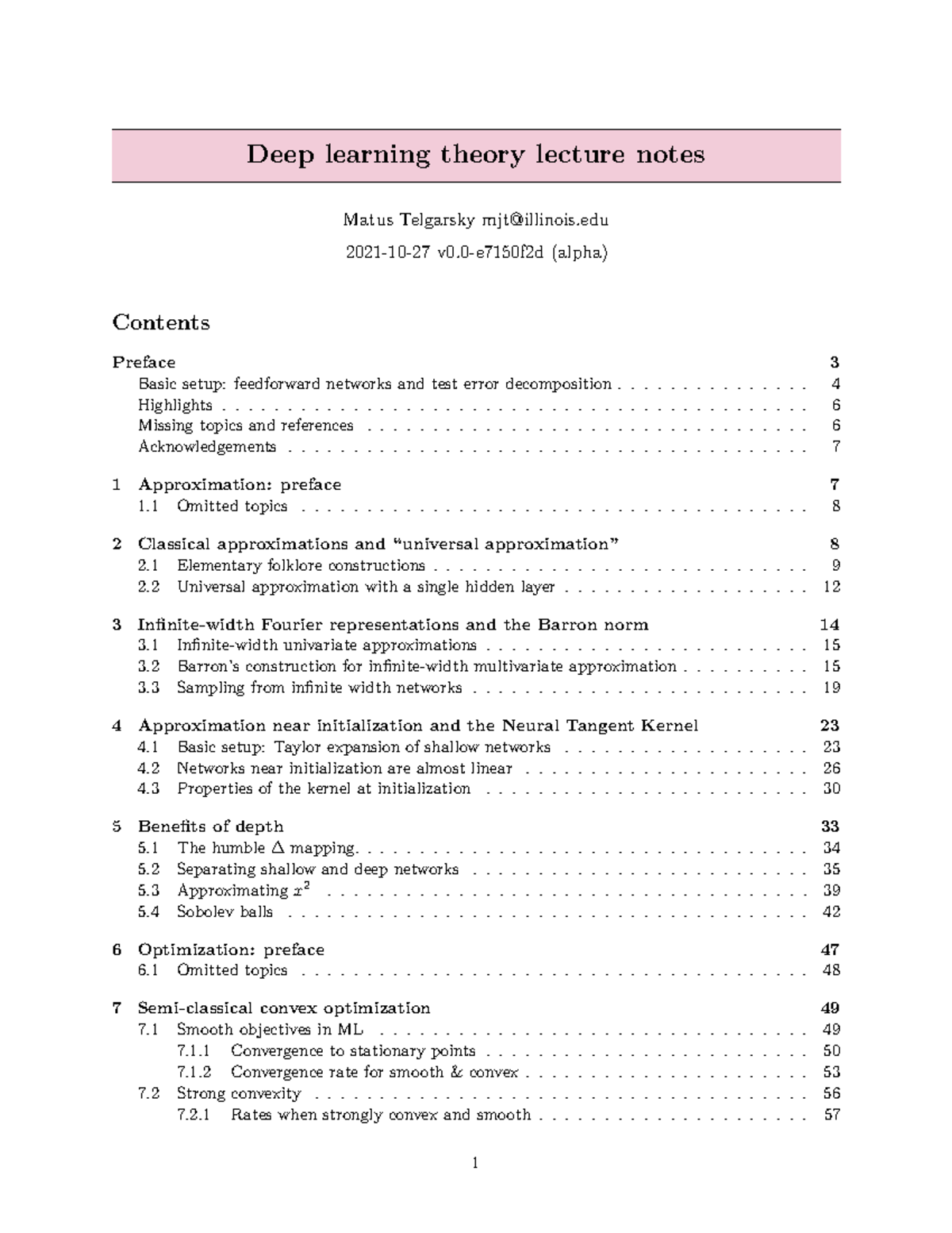 Index - 9999 - Deep learning theory lecture notes Matus Telgarsky mjt ...