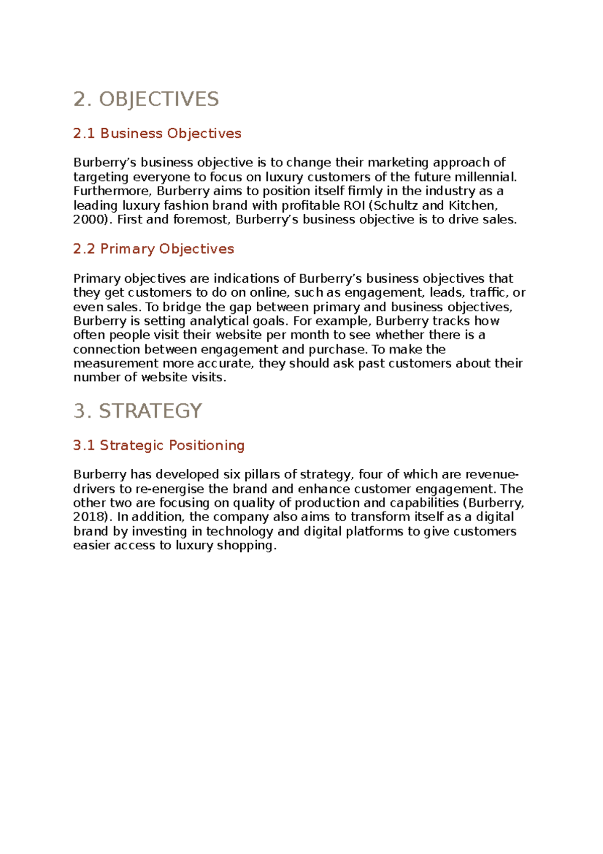 Sostac 2 - 2. OBJECTIVES 2 Business Objectives business objective is to ...