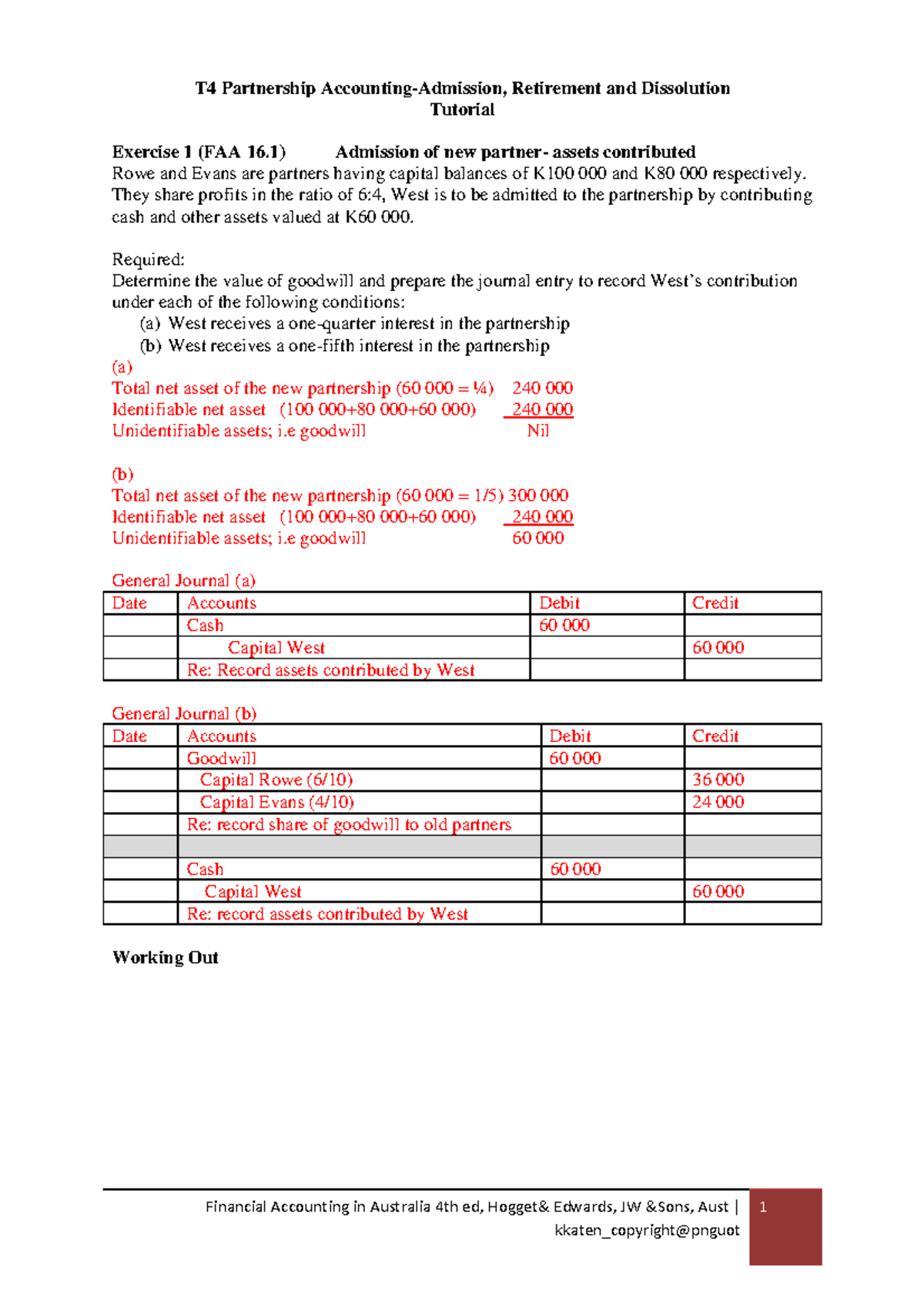 T4 Tutorial Solution - Mr.Bu - Financial Accounting in Australia 4th ed ...
