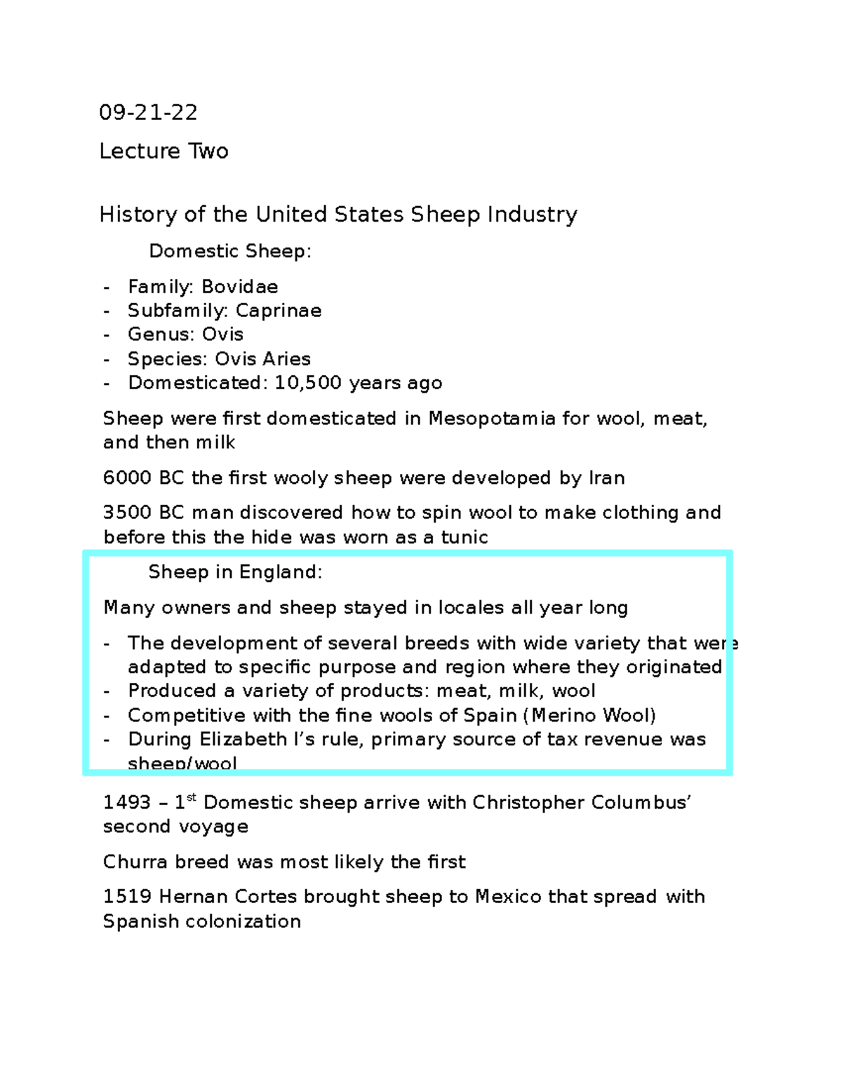 Unit 1 Notes ASCI 223 - 09-21- Lecture Two History of the United States ...