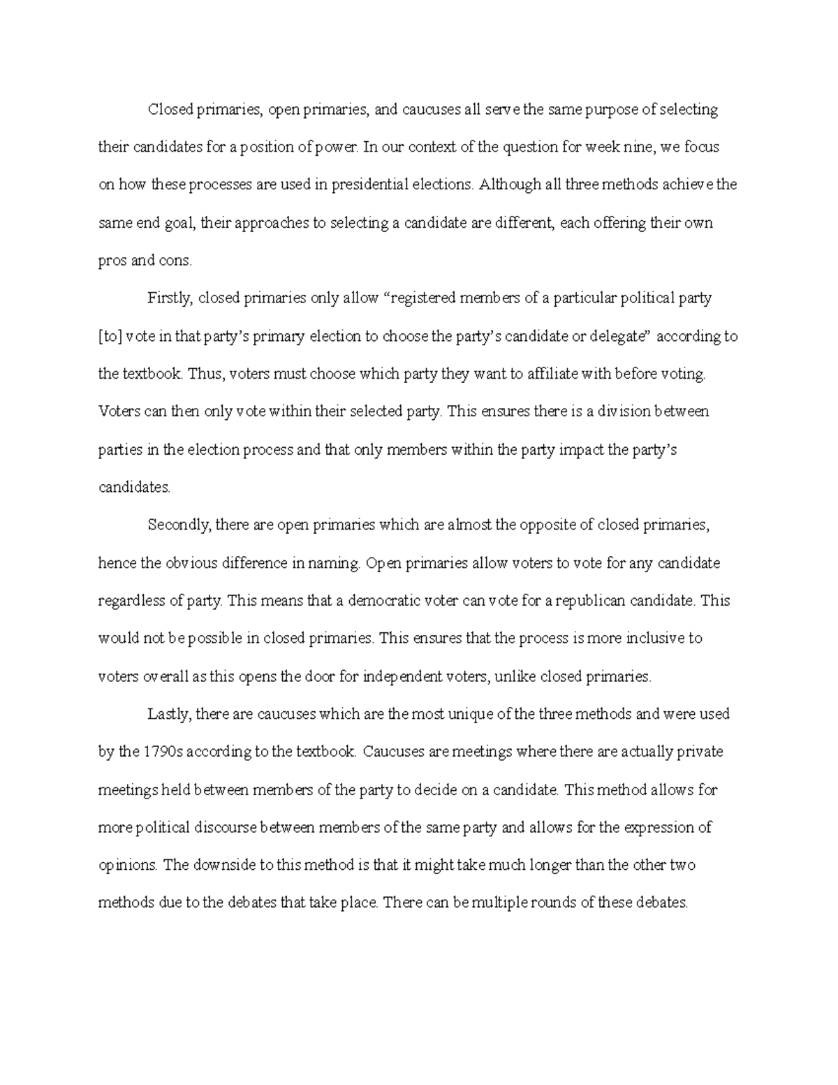 Social Science Journal #54 - Closed primaries, open primaries, and ...