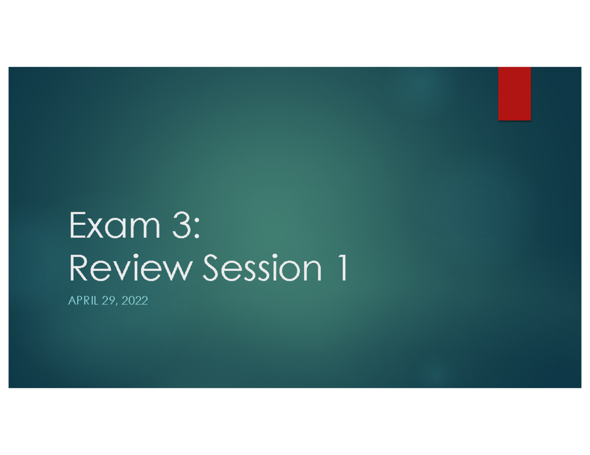 20 - Exam 3 - Review 1 - Exam 3: Review Session 1 APRIL 29, 2022 The Modern State: War-Making ...