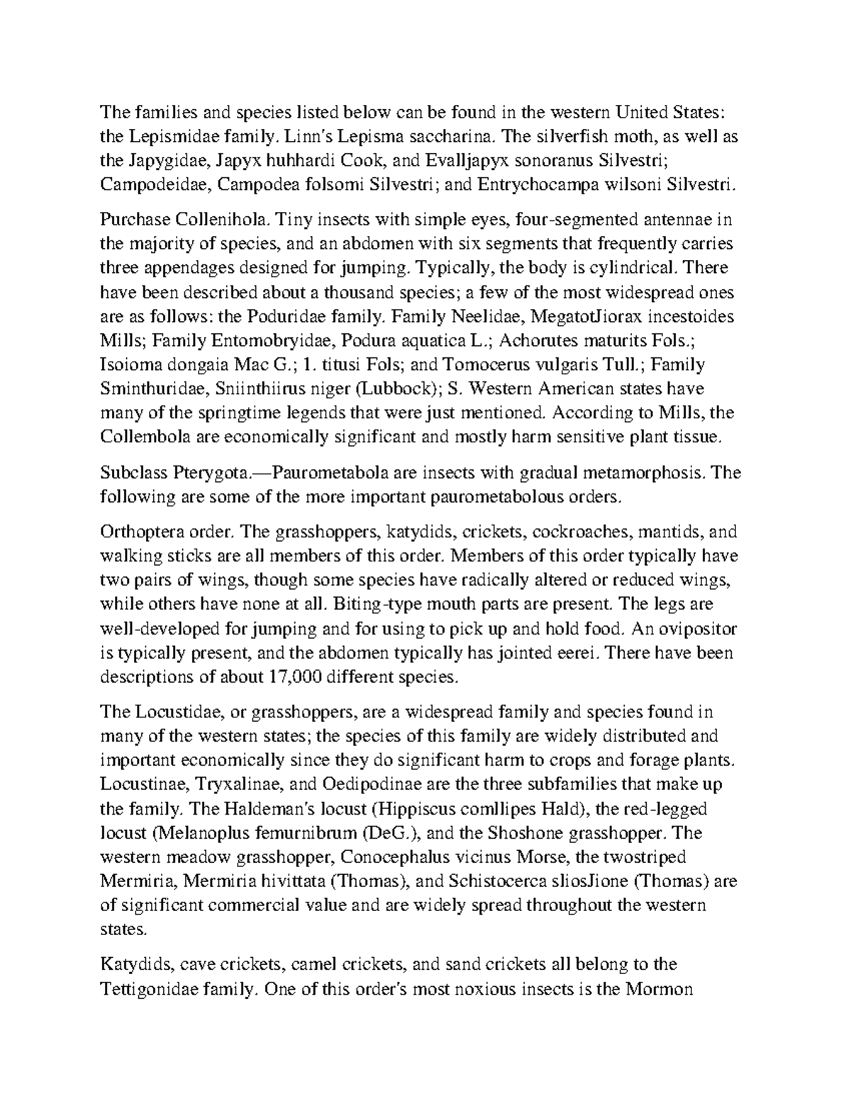 Zoology Chapter 20[ Class Insecta ]part 3 - The families and species ...