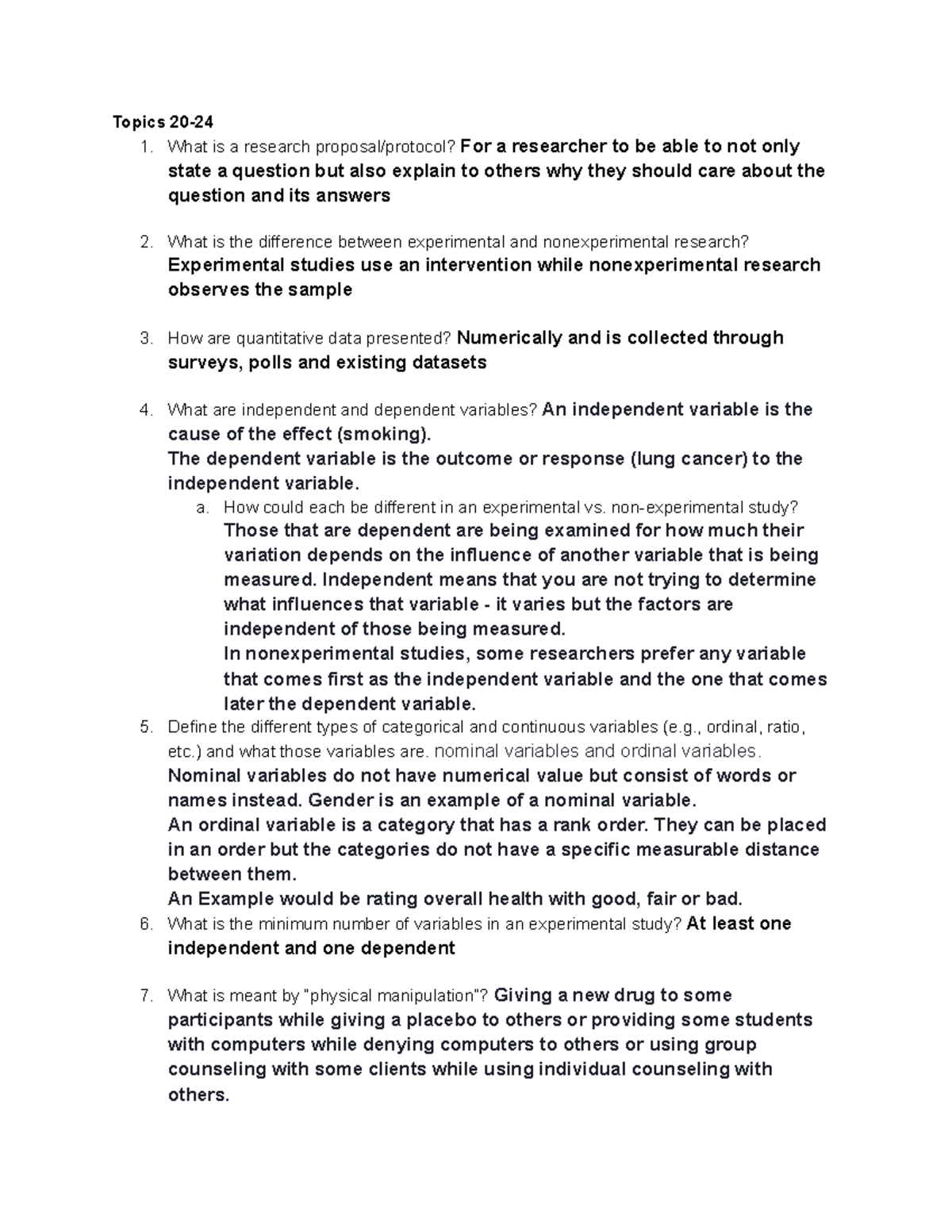 Research Notes 5 Topics 20 1 What Is A Research Proposal protocol