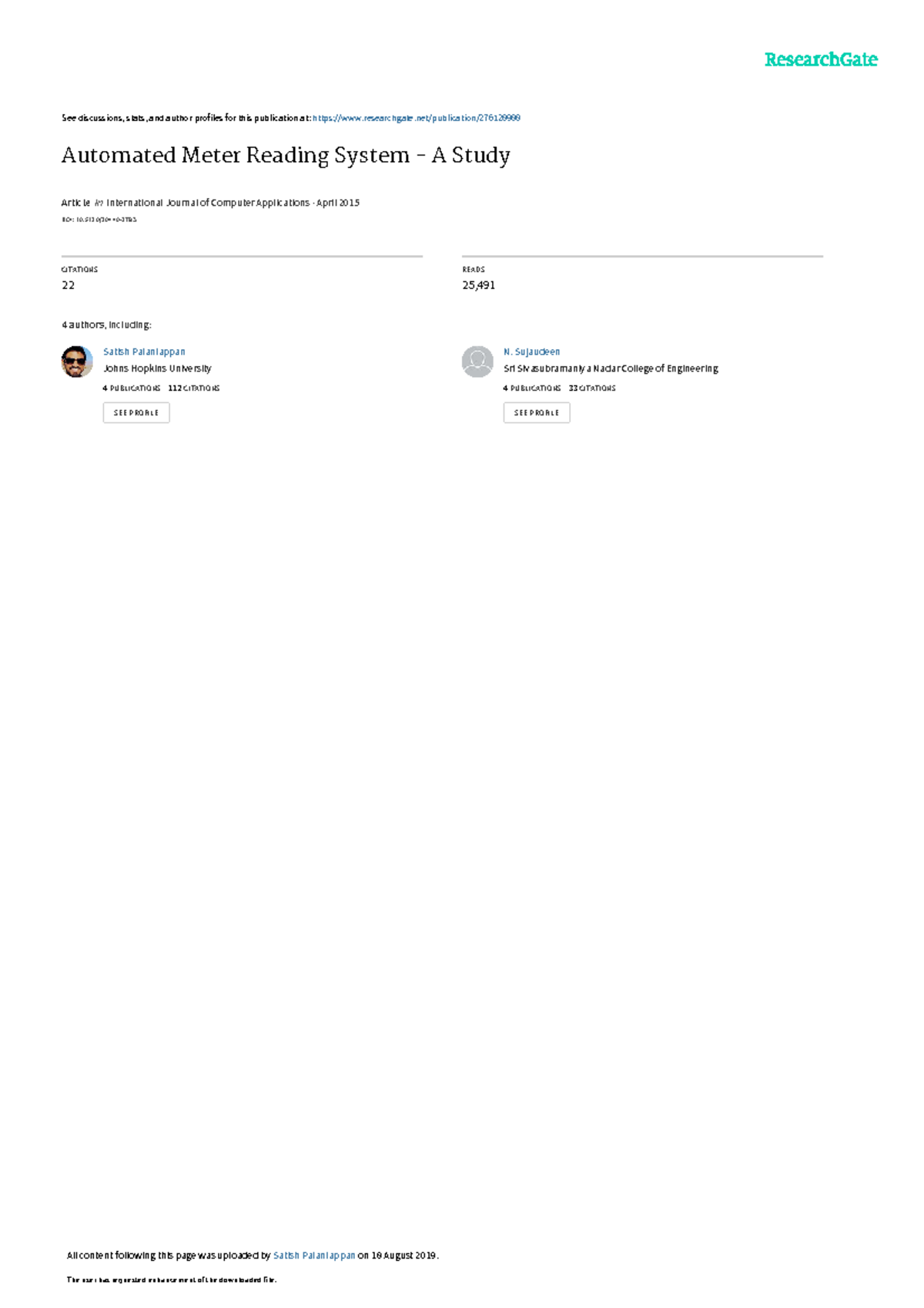 Automated Meter Reading System-AStudy - Computer Engineering - SPPU ...