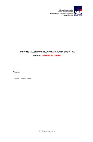 EETT - Especificaciones técnicas - ESPECIFICACIONES TÉCNICAS GENERALES. NOMBRE DEL PROYECTO ...