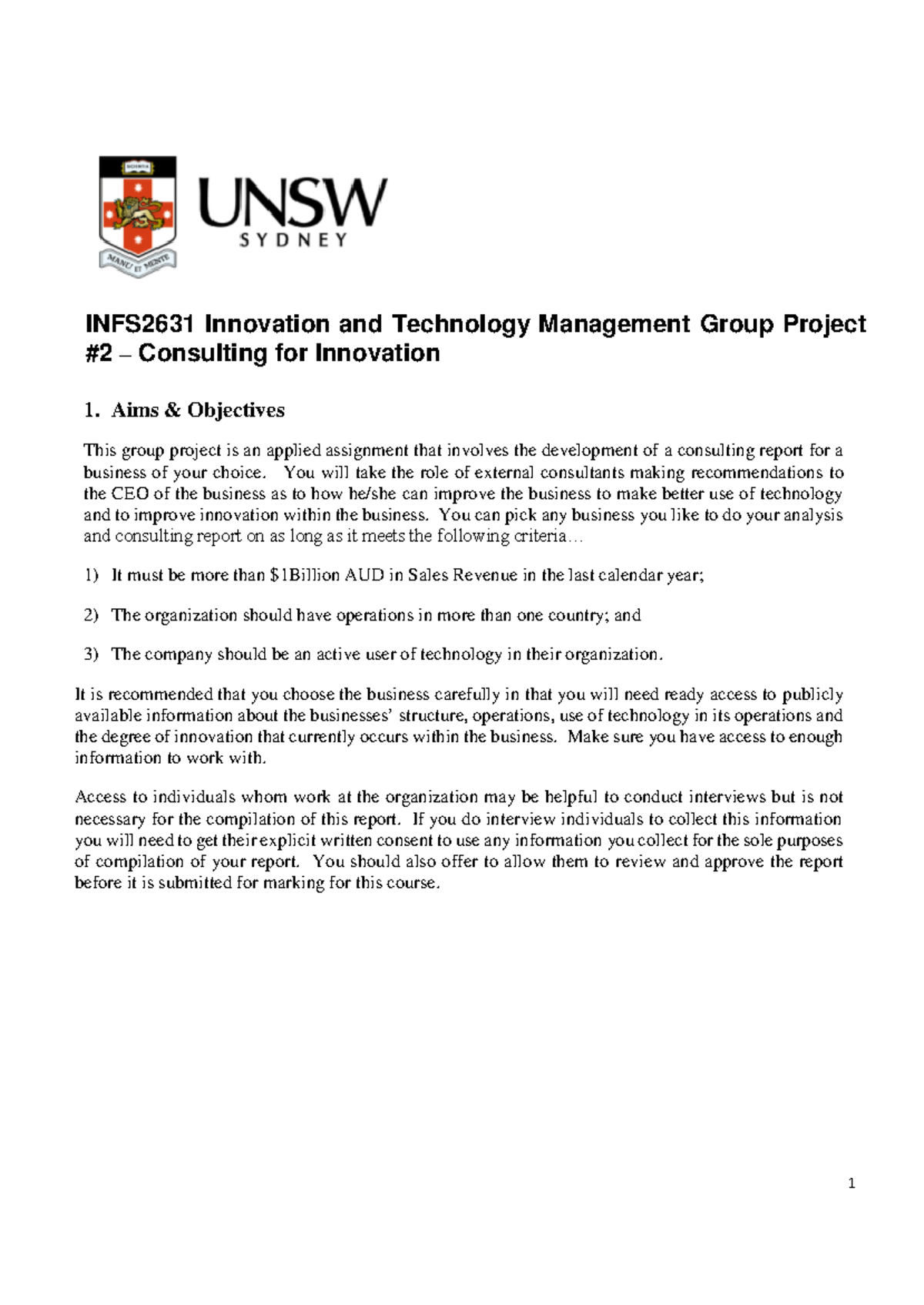 Group Project Number 2 Description Rev 1 - Warning: TT: undefined ...