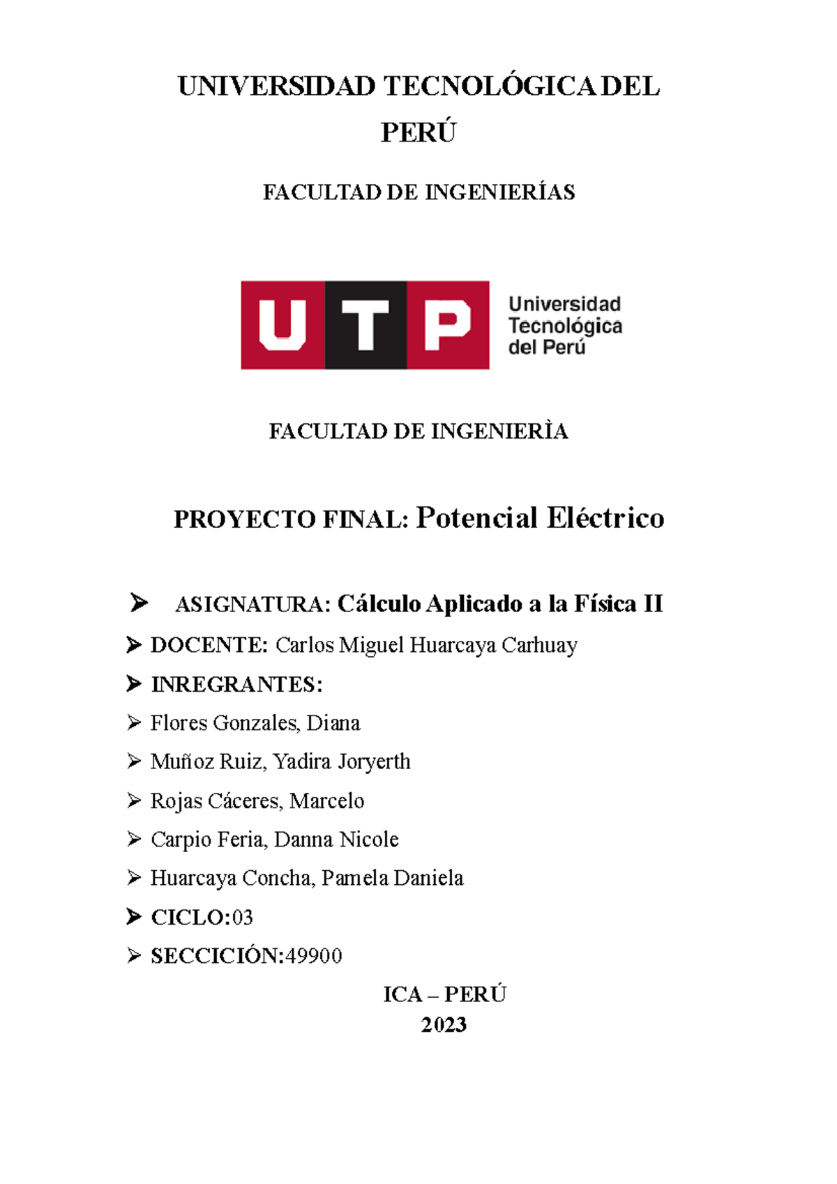 Proyecto Final de adeveritas - Caf 1 utp - UTP - Studocu