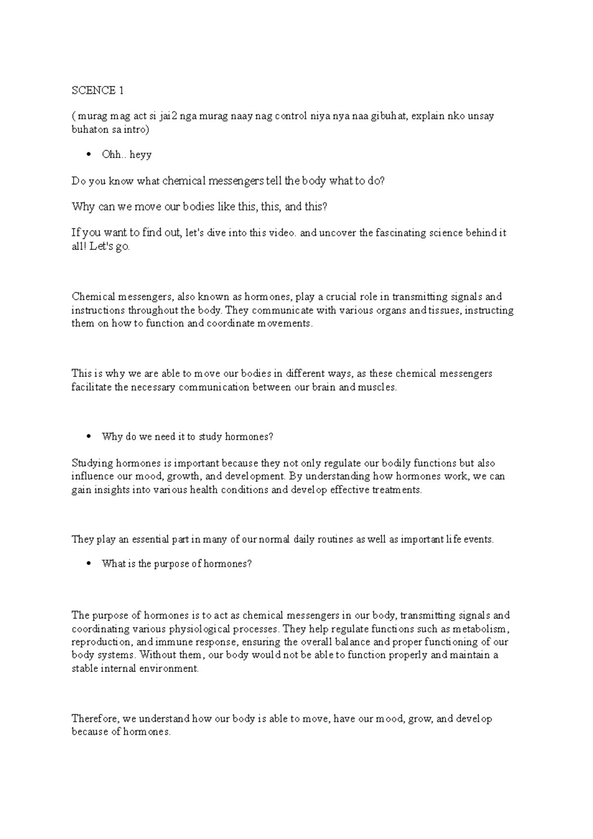 Do-you-know - lecture - SCENCE 1 ( murag mag act si jai2 nga murag naay ...