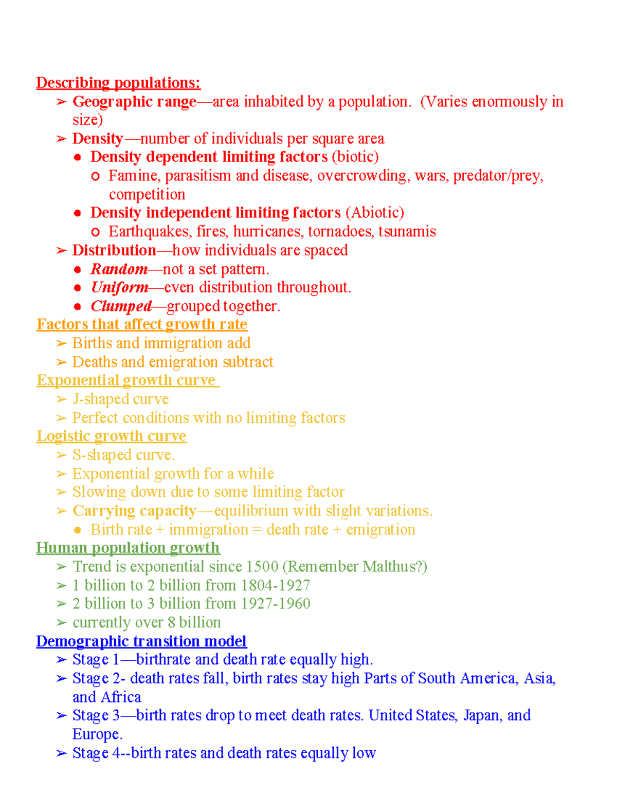 Jasmine Morgan- populations SY24 - Describing populations: Geographic ...