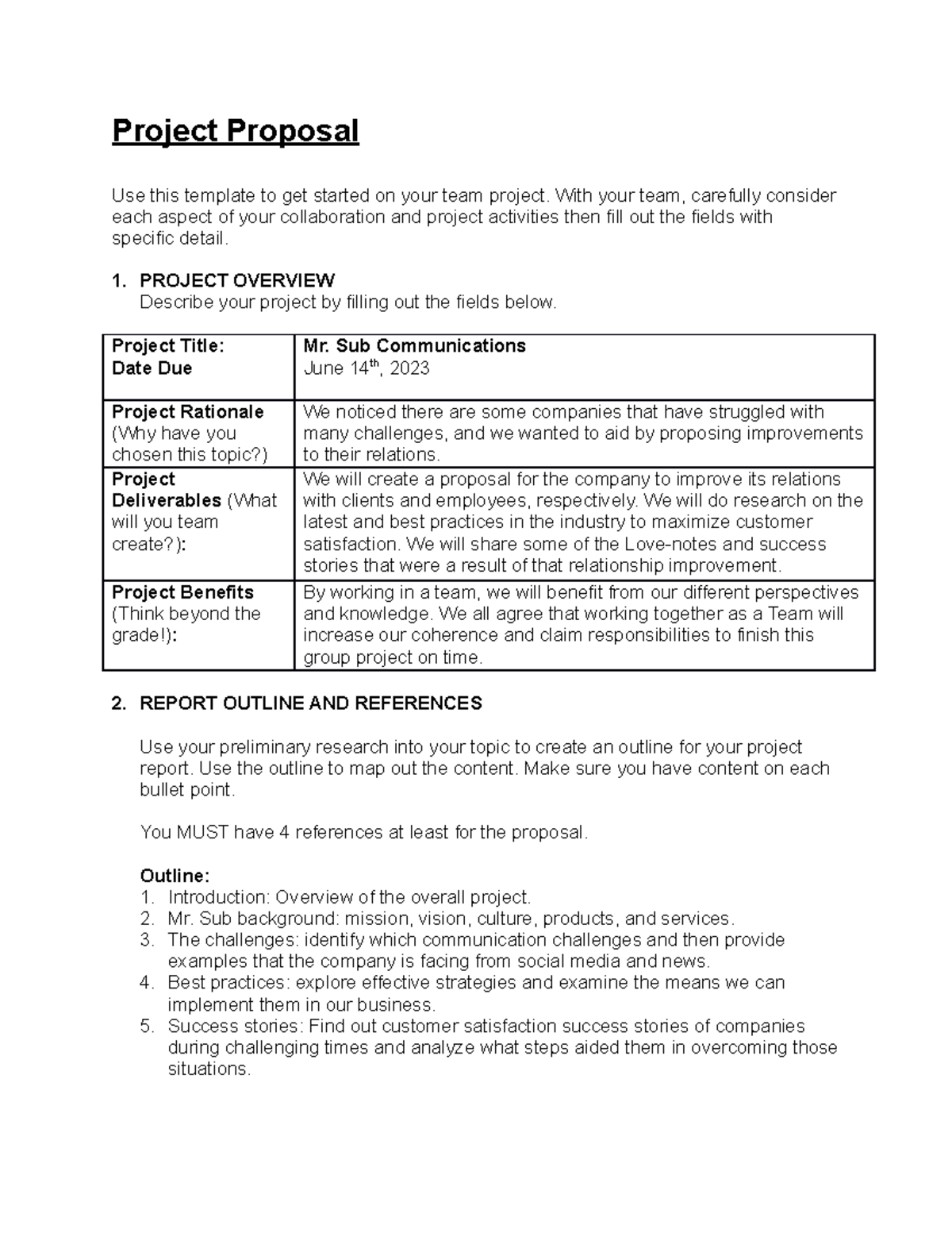 Group 2 Project Proposal - Project Proposal Use this template to get ...