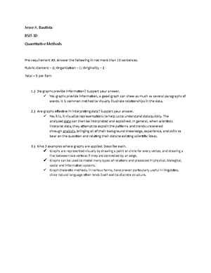 Activities and Evaluation Module 3 - Jesse A. Bautista BSIT-3D Quantitative Methods Activity No ...