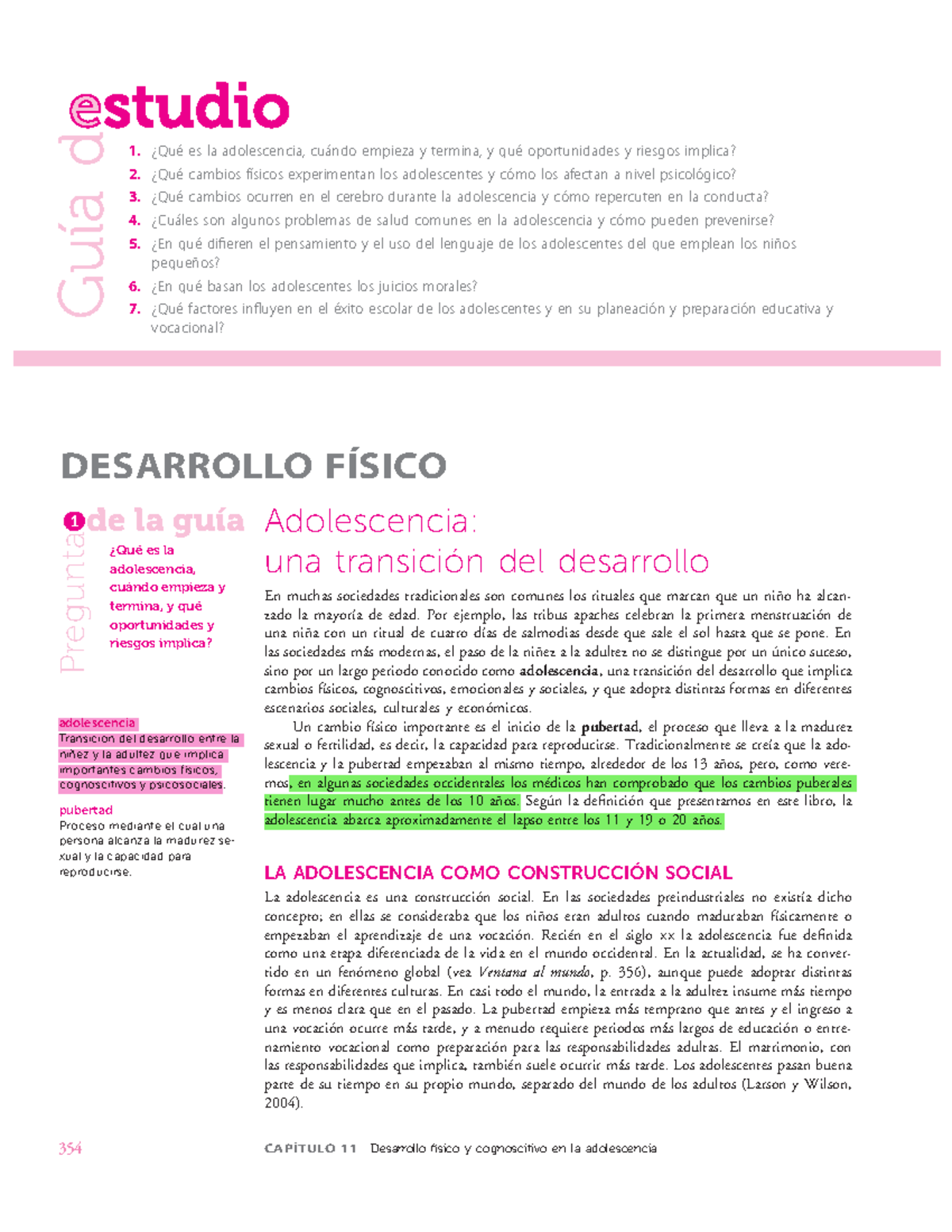 Adolescencia- Libro Psicología del Desarrollo Diane Papalia ...