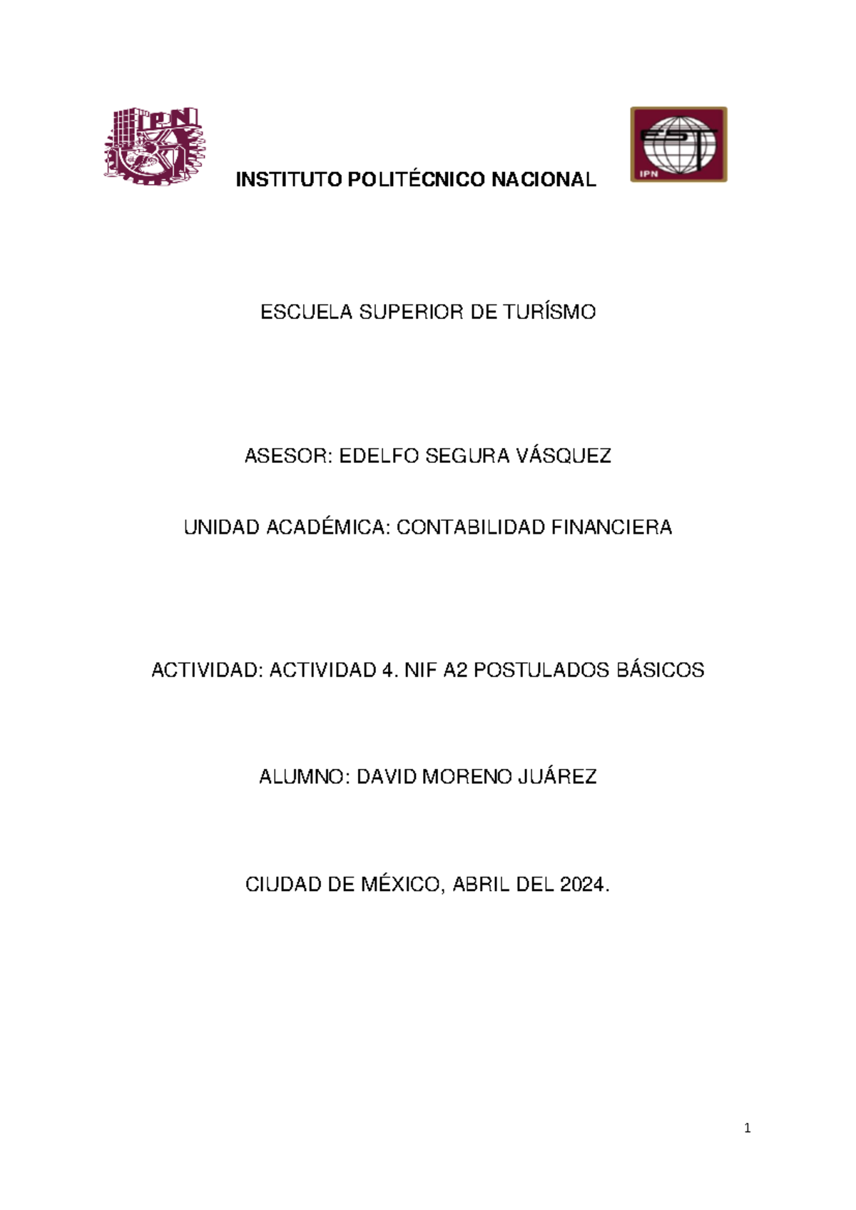 Act. 3 COFI 24-04-24 - ACATIVIDAD RELACIONADA A LOS 8 POSTULADOS BÁSICOS DE LA CONTABILIDAD ...