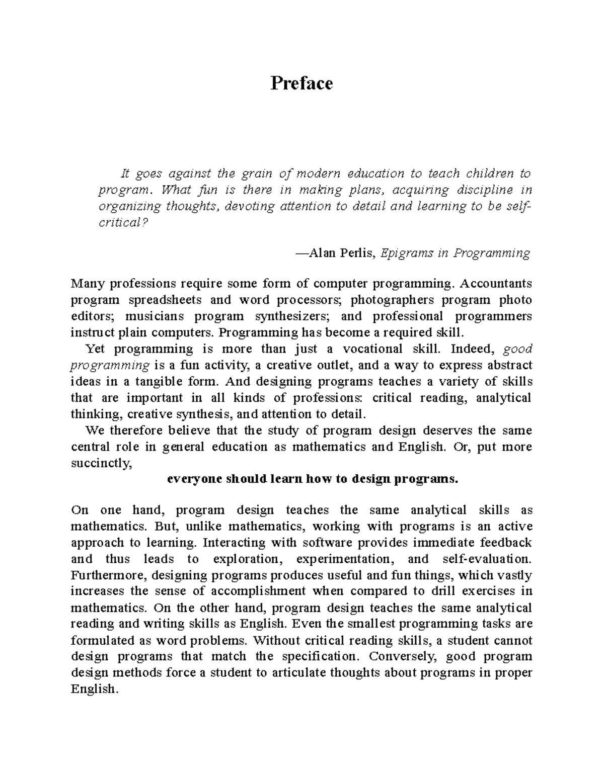 C1 - Many professions require some form of computer programming. Accountants program - Preface ...