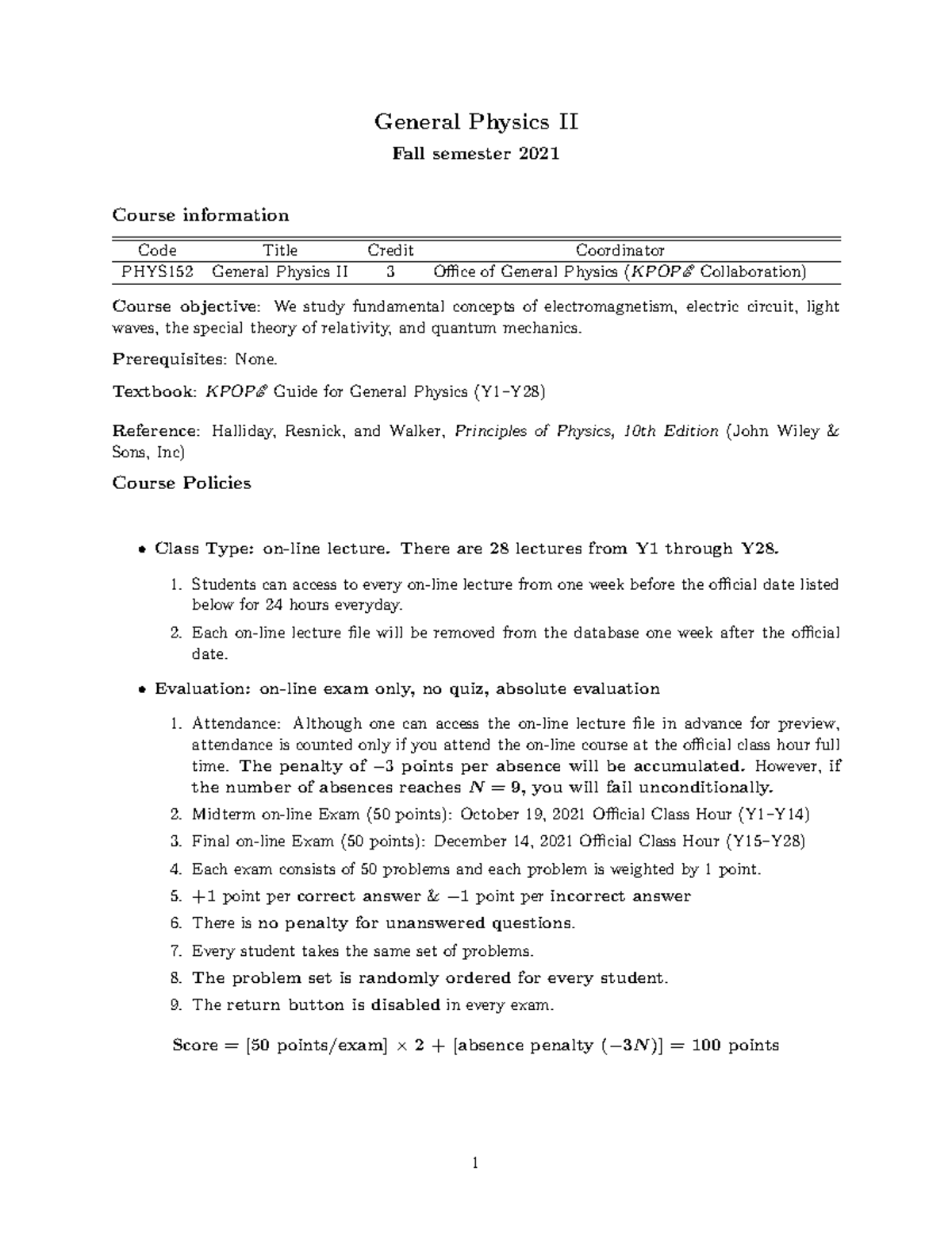 PHYS152%2808%29 3 - I can help - General Physics II Fall semester 2021 ...