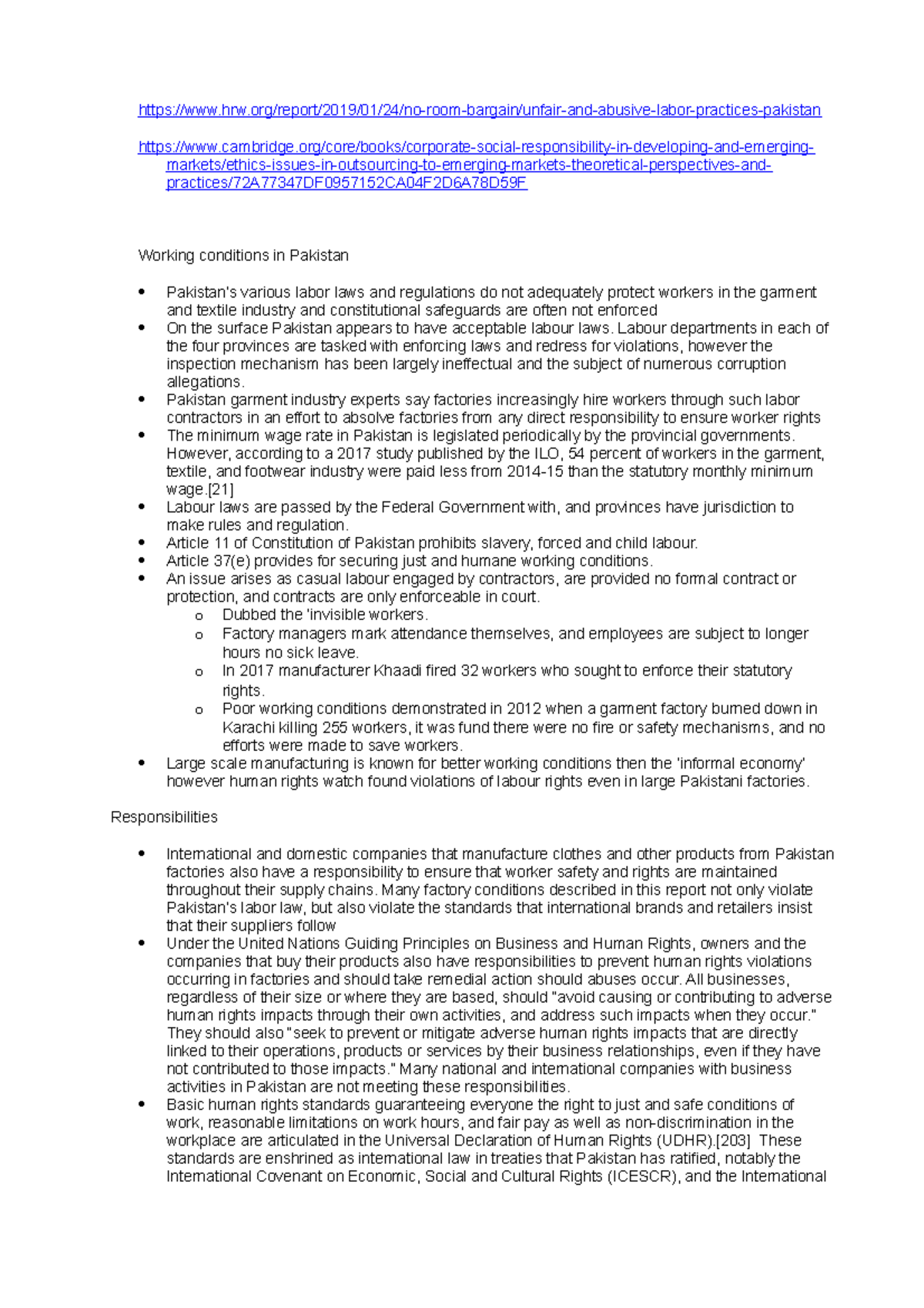 Pakistan research for Assessment 1 - - Studocu