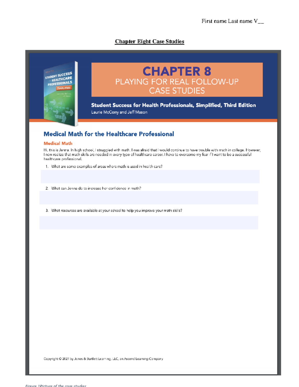 CSFH Homework Example & Format Template - Chapter Eight Case Studies Chapter Eight Case Studies ...