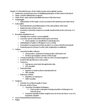 Microbiology Chapter 14 Notes Microbiology Chapter 14 Notes Pathology