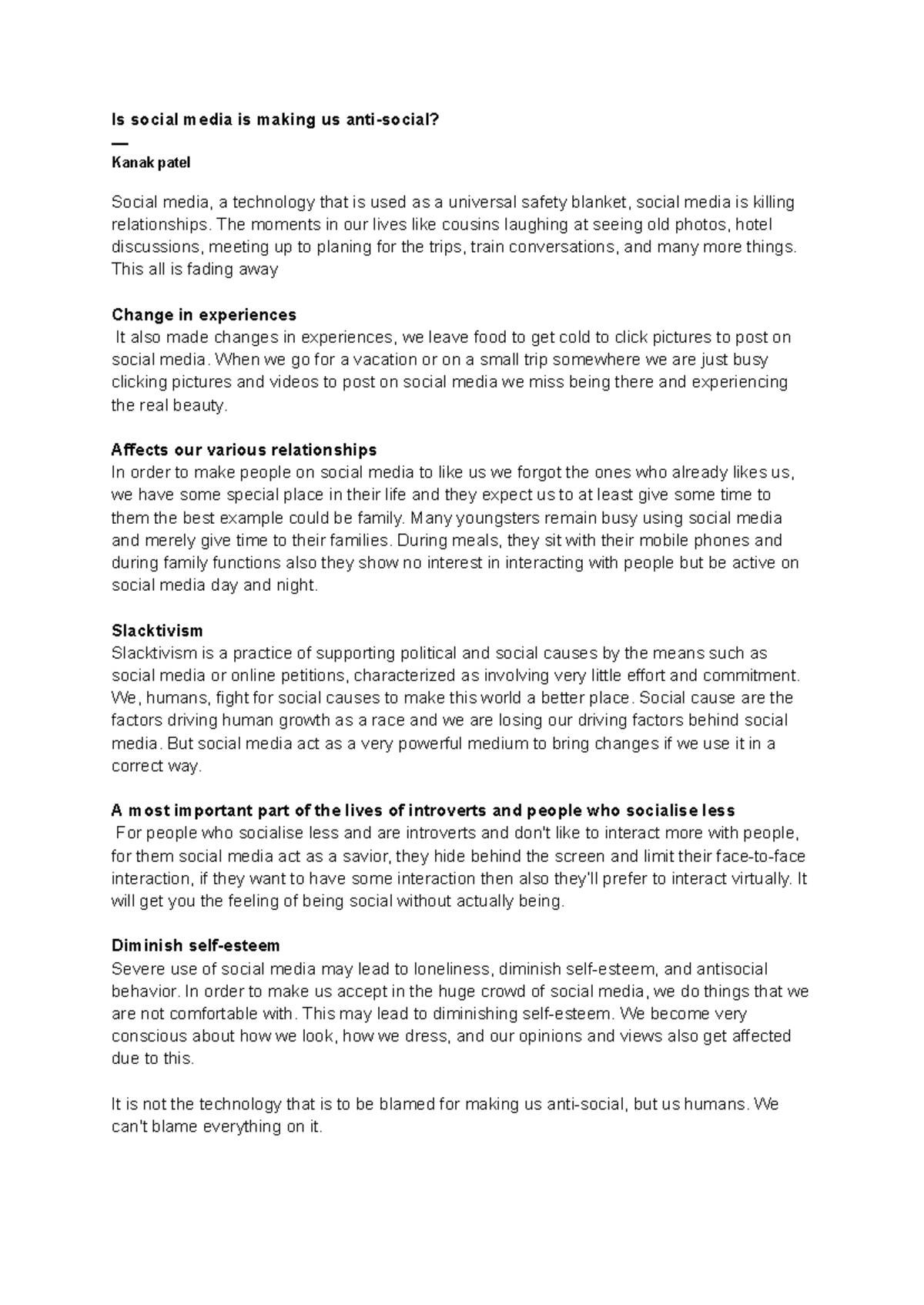 Is social media is making us anti-social - Is social media is making us ...