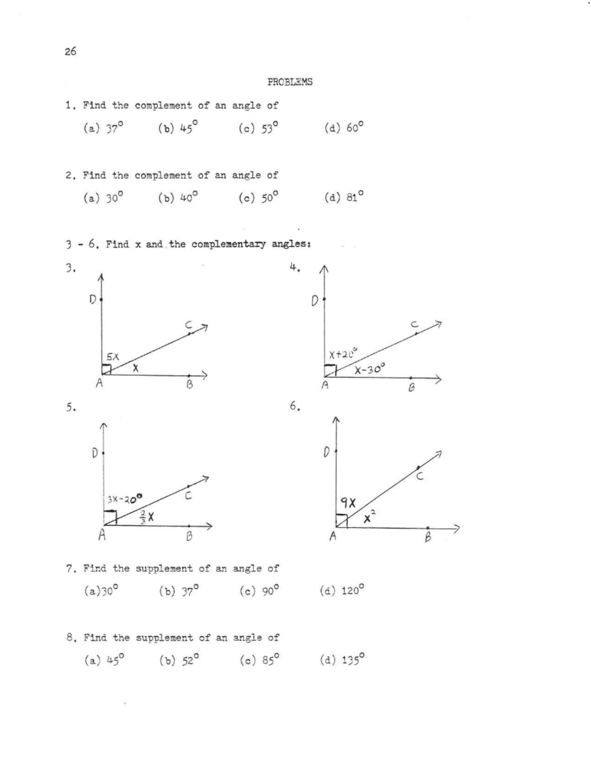 1-3 Angle-Classifications Problems - Modern Geometry - Studocu