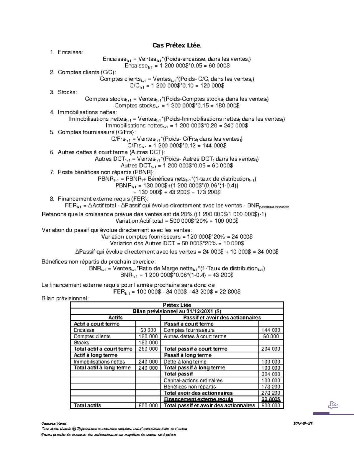 Cas Pretex c[2172] solution - Oussama FarssiOussama FarssiOussama ...