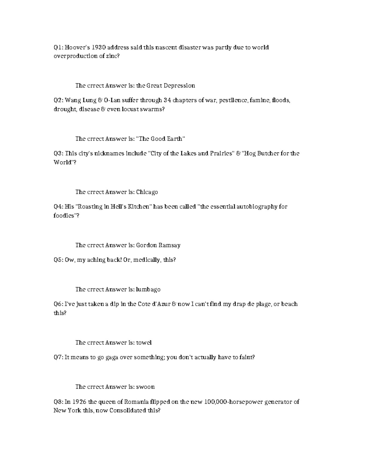 3 Summary for JDNC - answer sheet - Q1: Hoover's 1930 address said this ...
