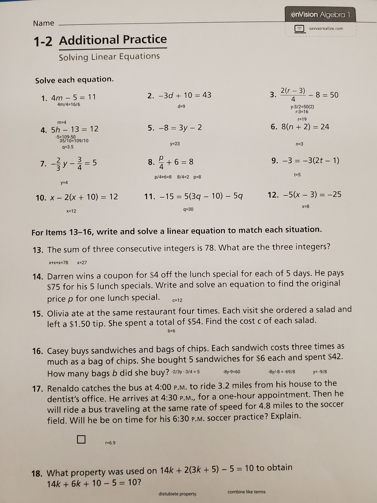 Kami Export - Lea Briggs - alg.1.ws - enVision Algebra 1 Name savvasrealize Additional Practice ...
