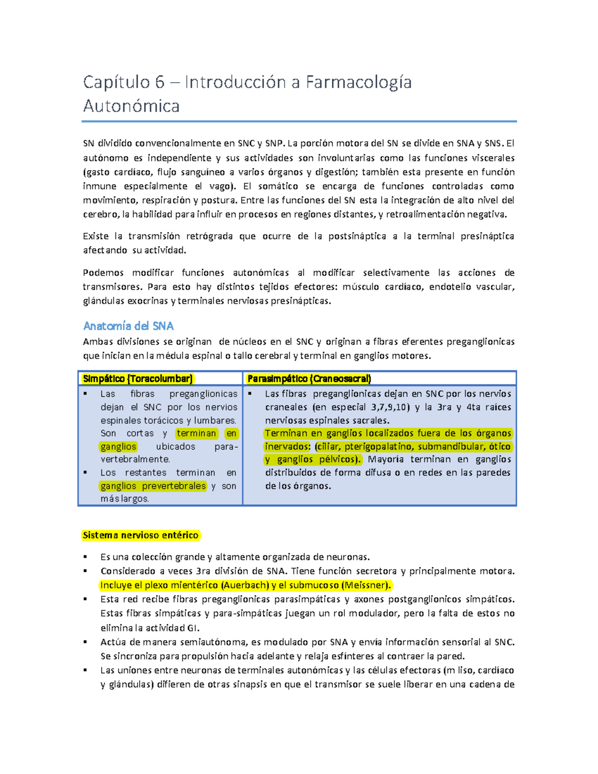 Capitulo 6 Katzung - Resumen Farmacología básica y clínica - Warning: Popup annotation has a ...