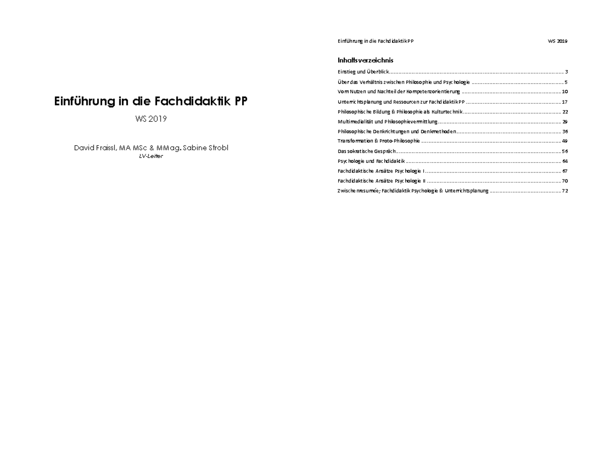 Einf%C3%BChrung+in+die+Fachdidaktik+PP (1) - Einführung in die ...