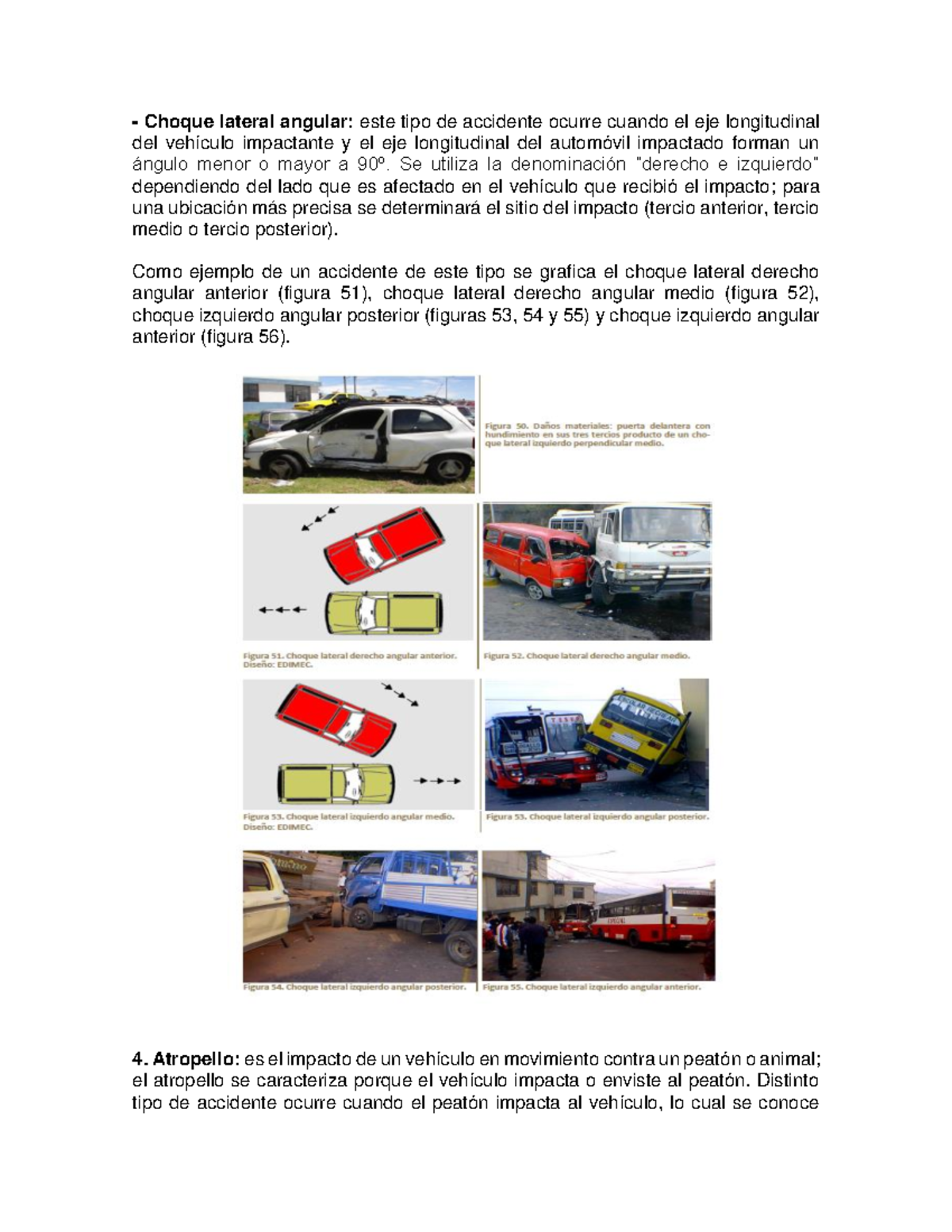 TT5 082105 - Notas accidentes - Choque lateral angular: este tipo de ...